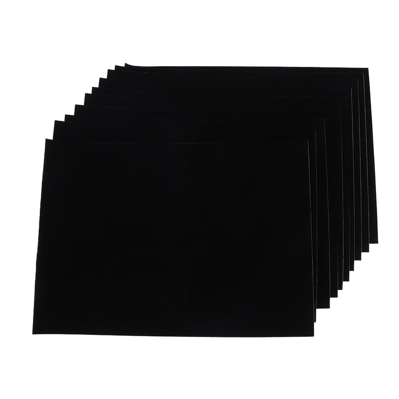 10 Adhesive Flocked Cloth Pieces for Luxury Storage Black Jewelry Box ...