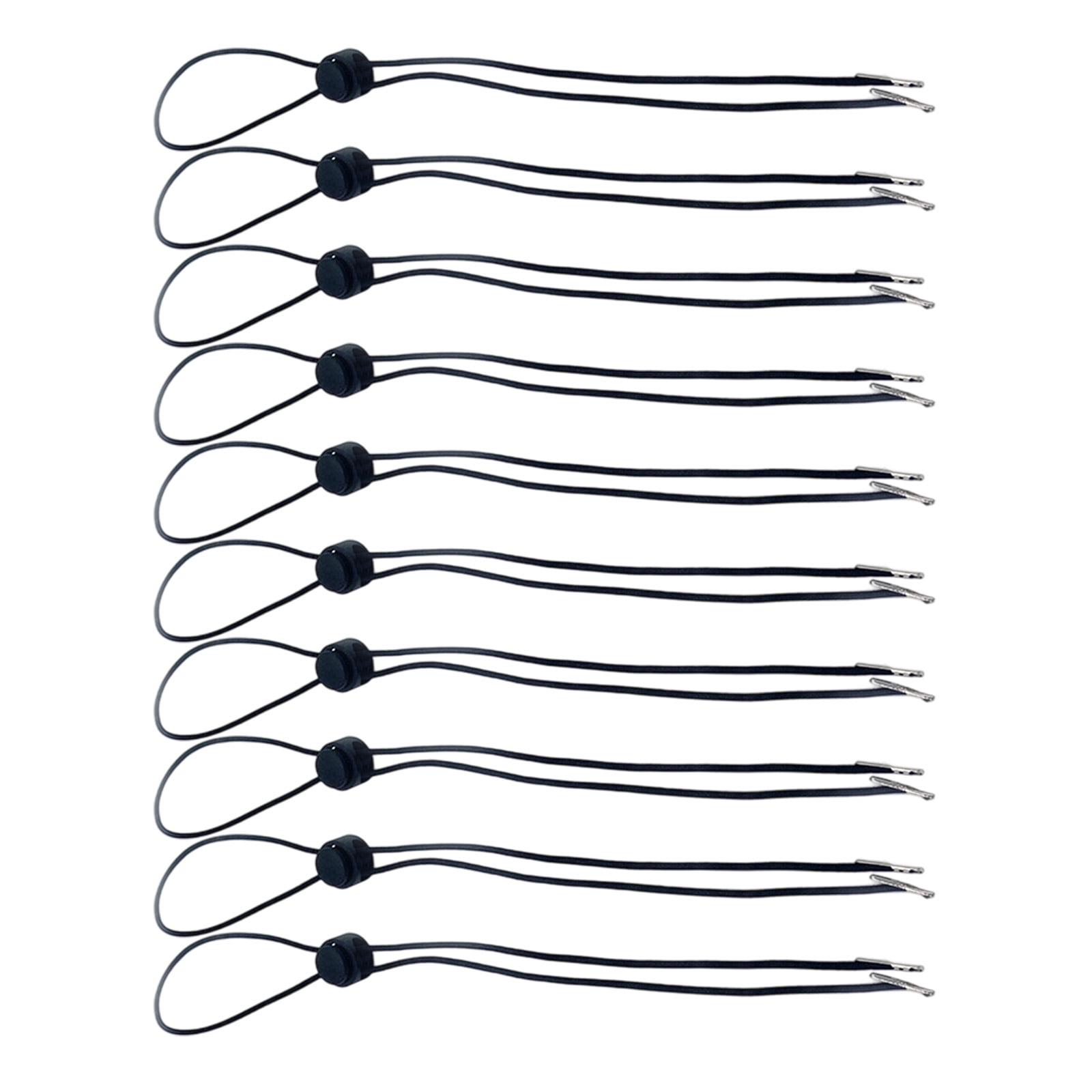 10 Adjustable Removable Hat Cords, Elastic Chin Straps with Spring for ...
