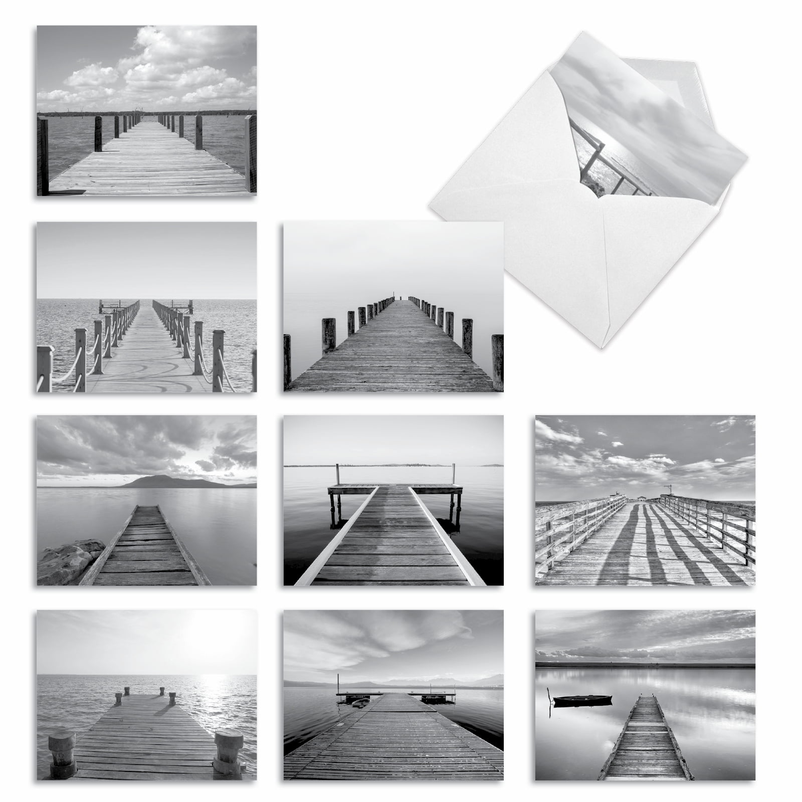 10 All Occasion Blank Note Cards Assorted (4 x 5.12 Inch) - SLIP NOTES ...