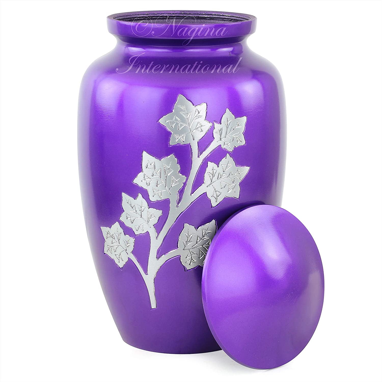 10" Aluminum Metal Cremation Urn for Cremated Human Ash Remains Storage ...