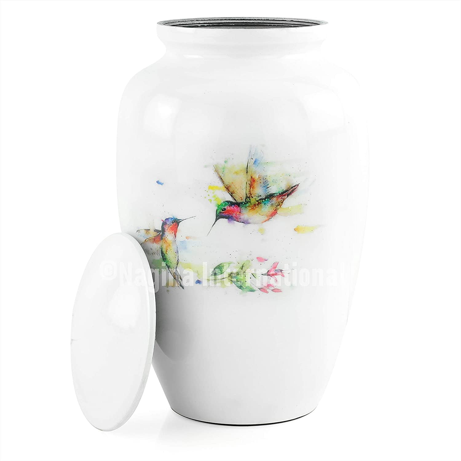 10" Aluminum Metal Cremation Urn for Cremated Human Ash Remains Storage ...