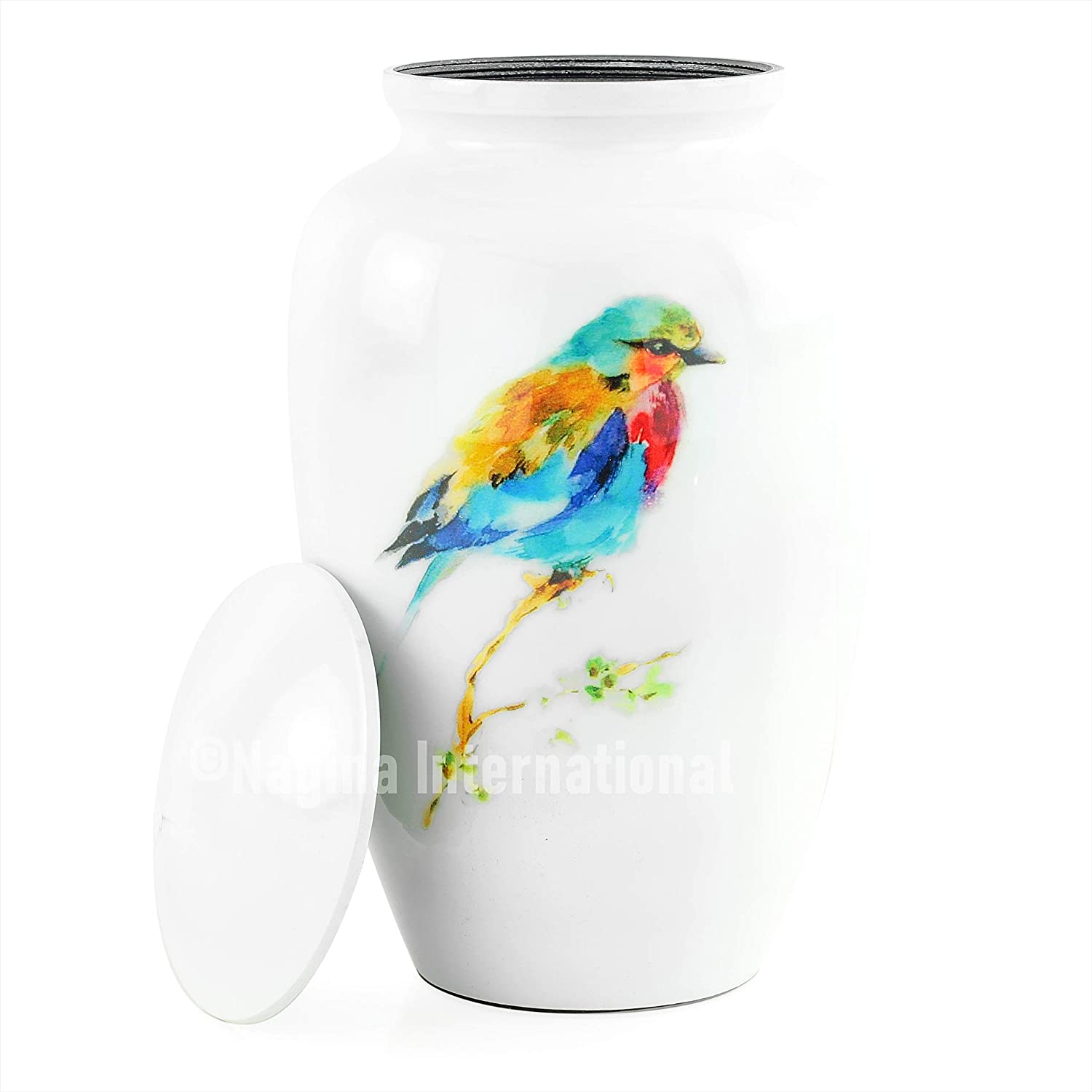 10" Aluminum Metal Cremation Urn for Cremated Human Ash Remains Storage ...