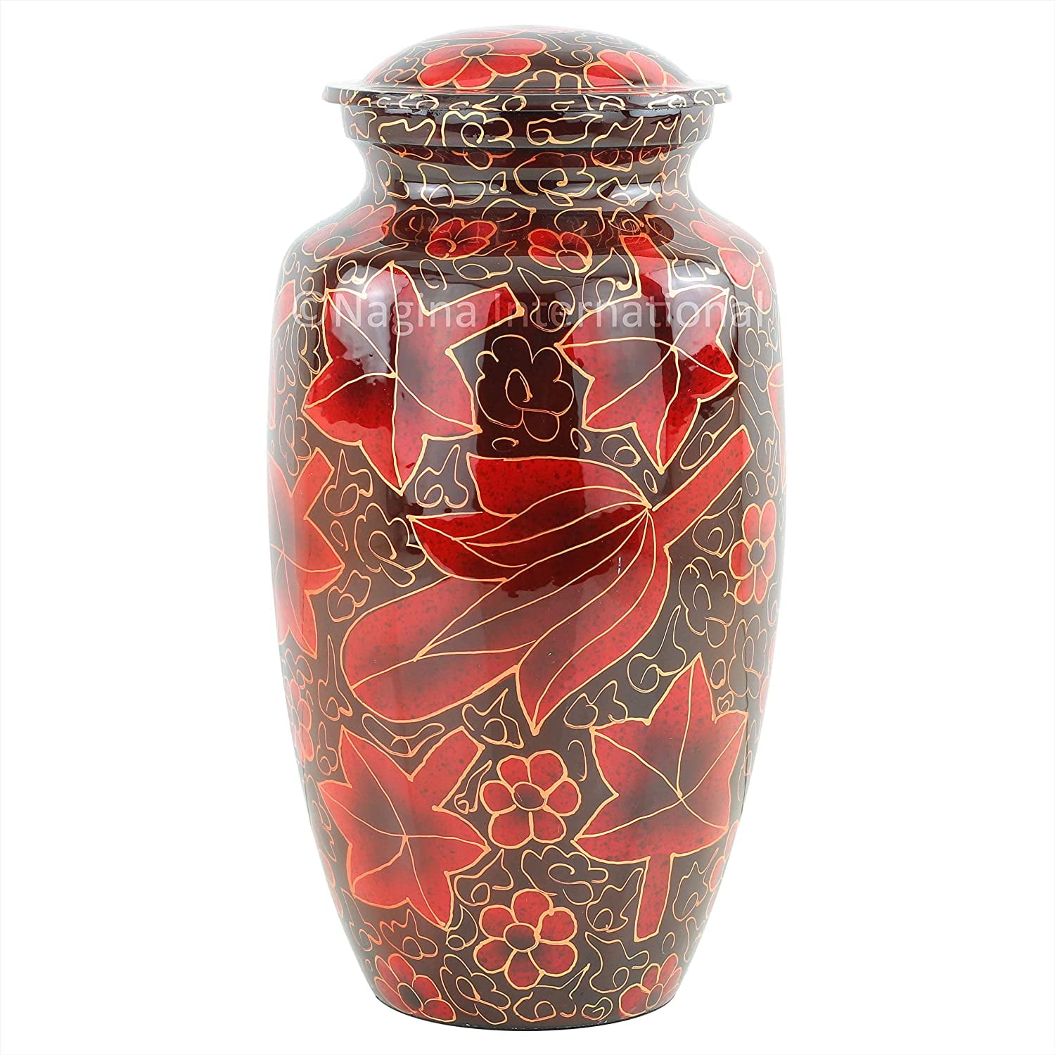 10" Aluminum Metal Cremation Urn for Cremated Human Ash Remains Storage ...