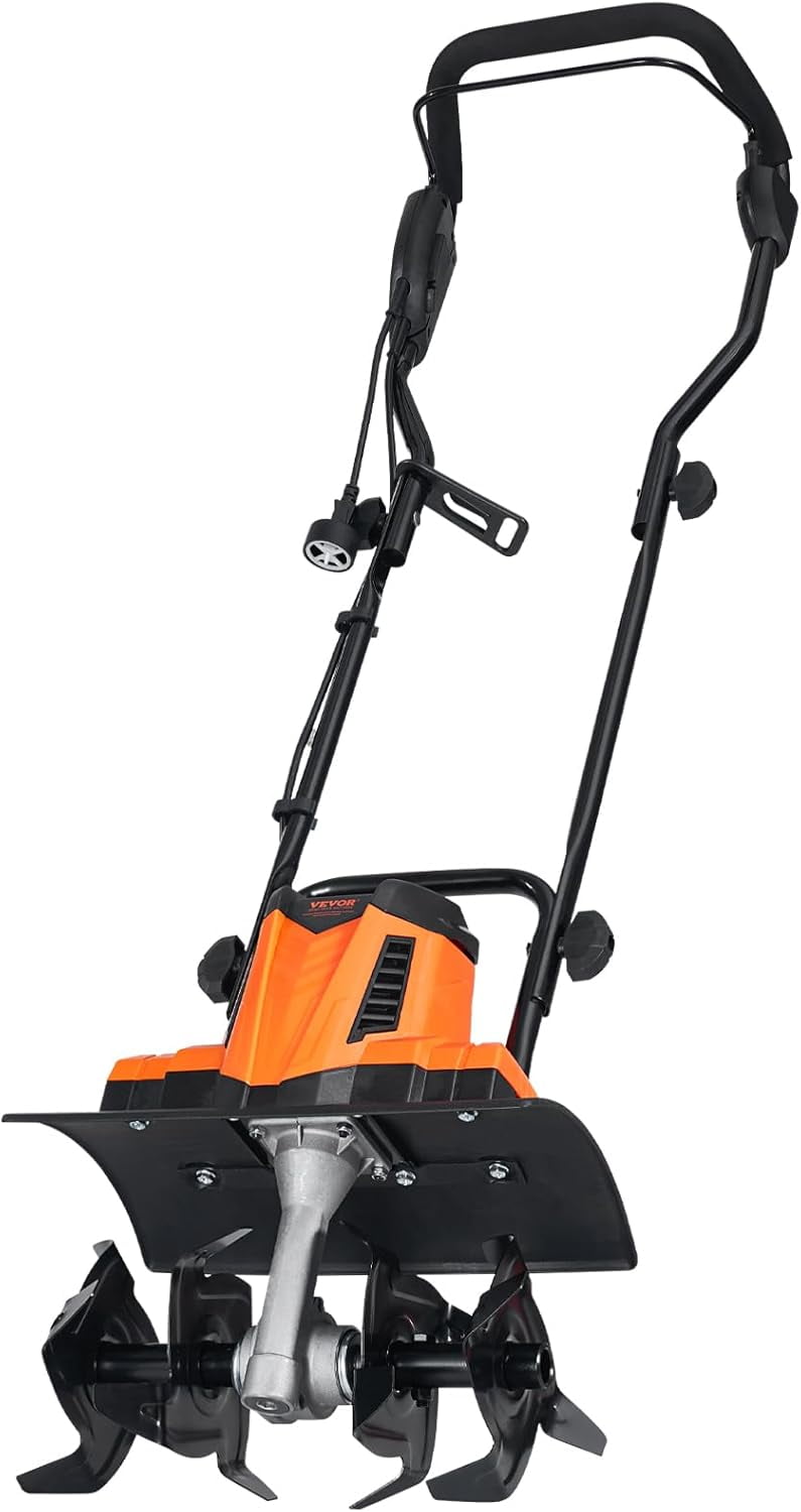 10 Amp Electric Tiller, 14" Tilling Width 3.94" Tilling Depth Corded ...