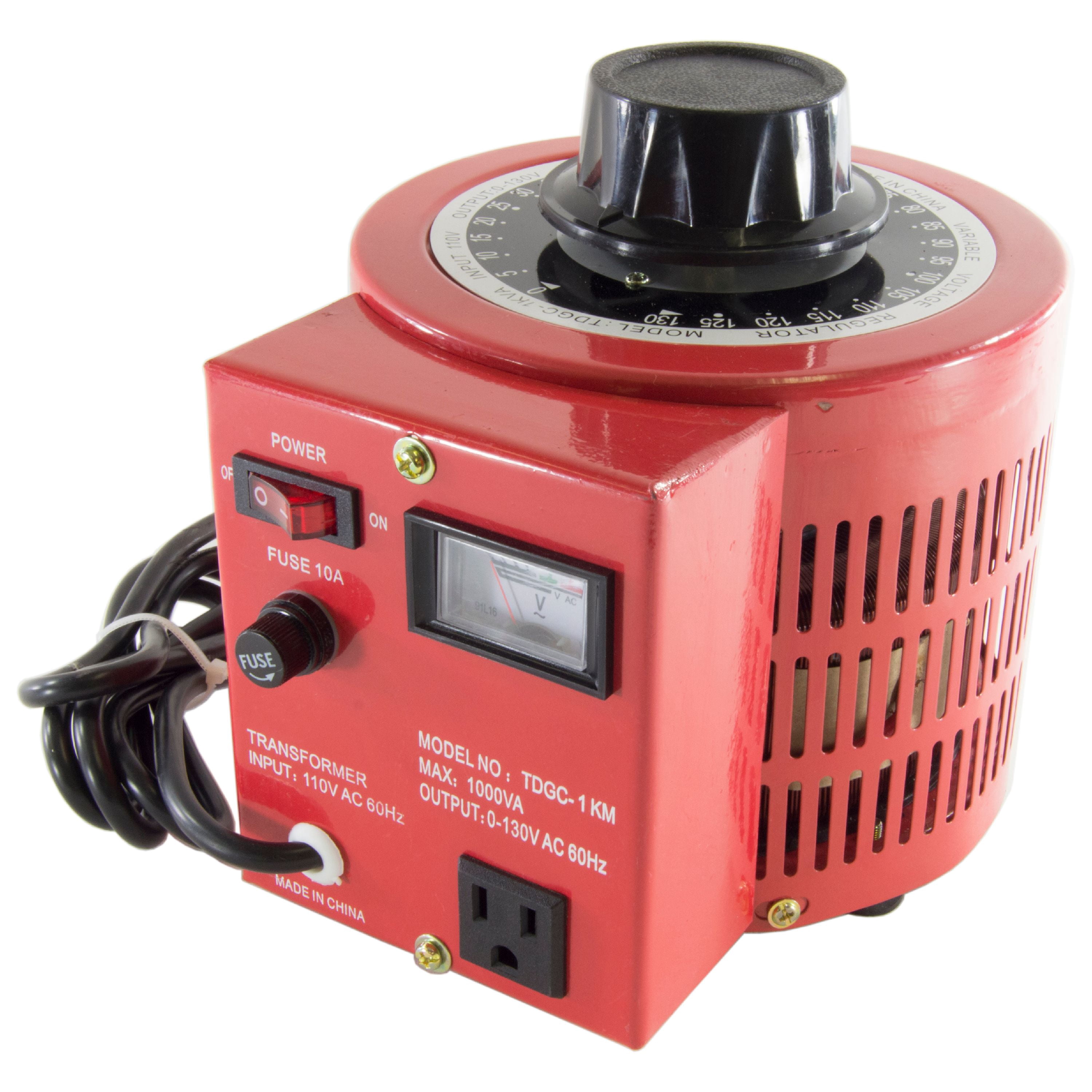 10 Amp Variable Transformer, 1000Va Max, 0~130 V Output - Walmart.com