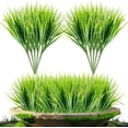 10 Artificial Grass Plant Outdoors - Faux Grass Fake Wheat Grass Decor ...