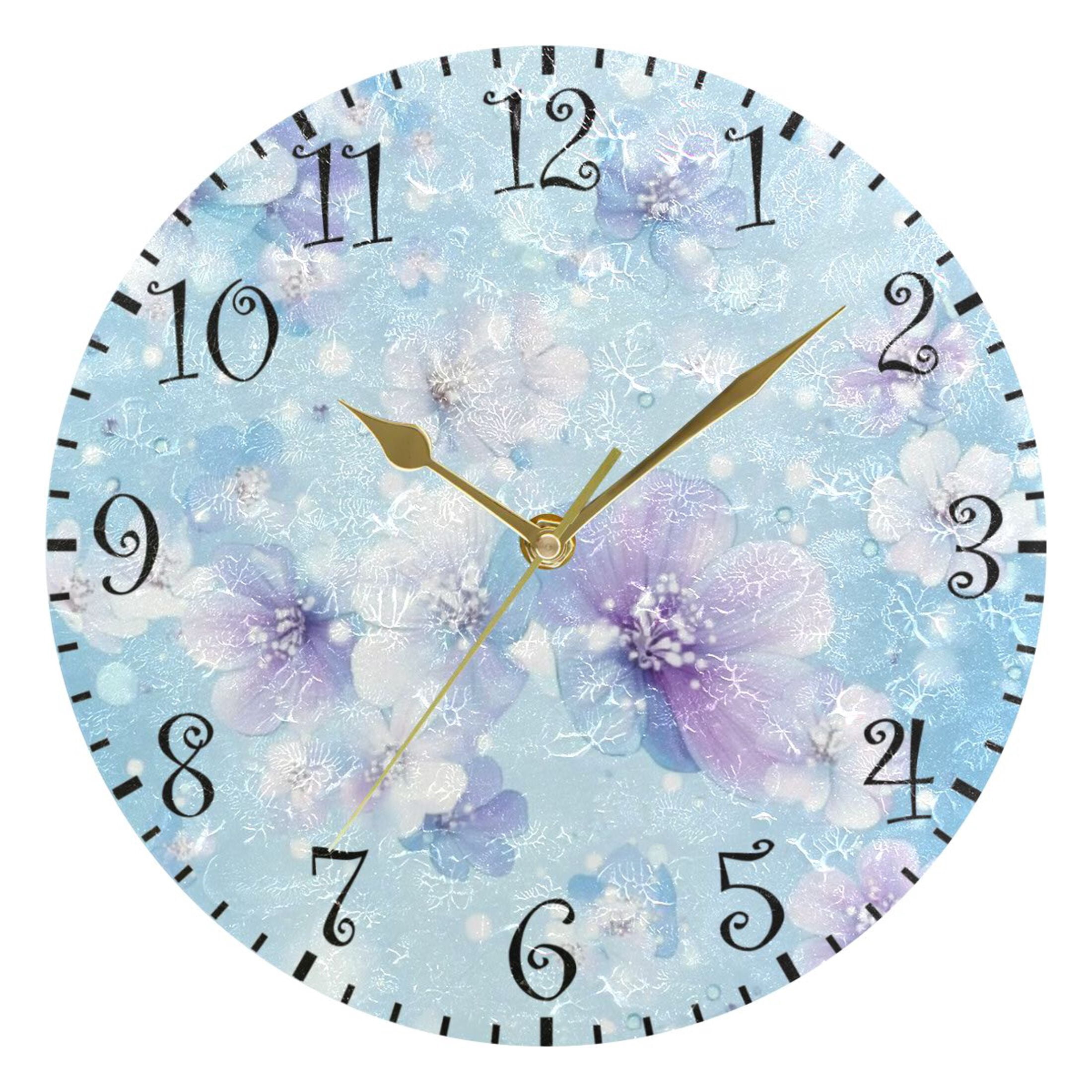 10" Artistic Round Wall Decorative Desk Clock Wall Clock Home Decor ...