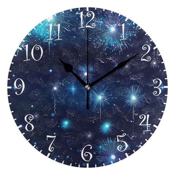 10" Artistic Round Wall Decorative Desk Clock Wall Clock Home Decor ...