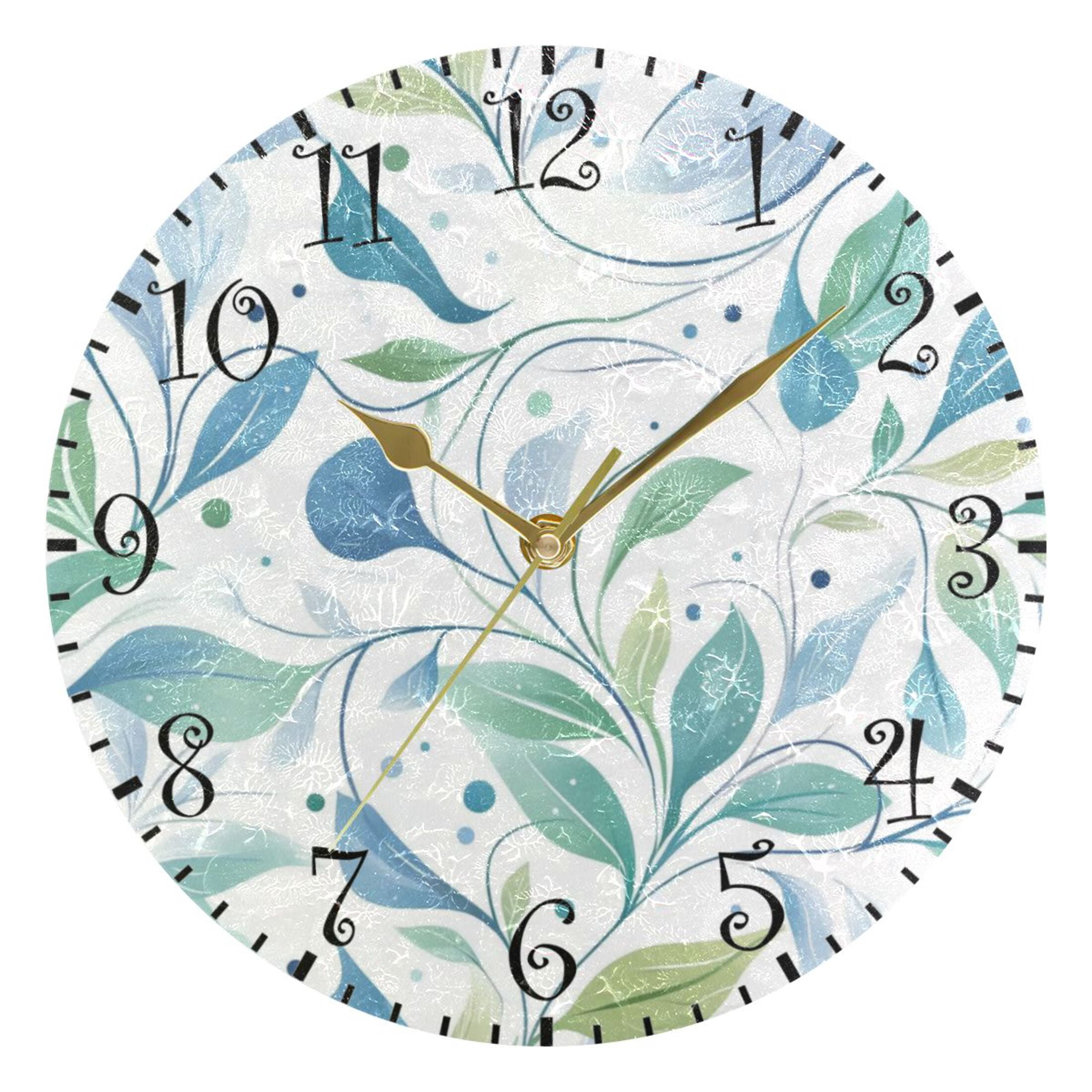 10" Artistic Round Wall Decorative Desk Clock Wall Clock Home Decor ...