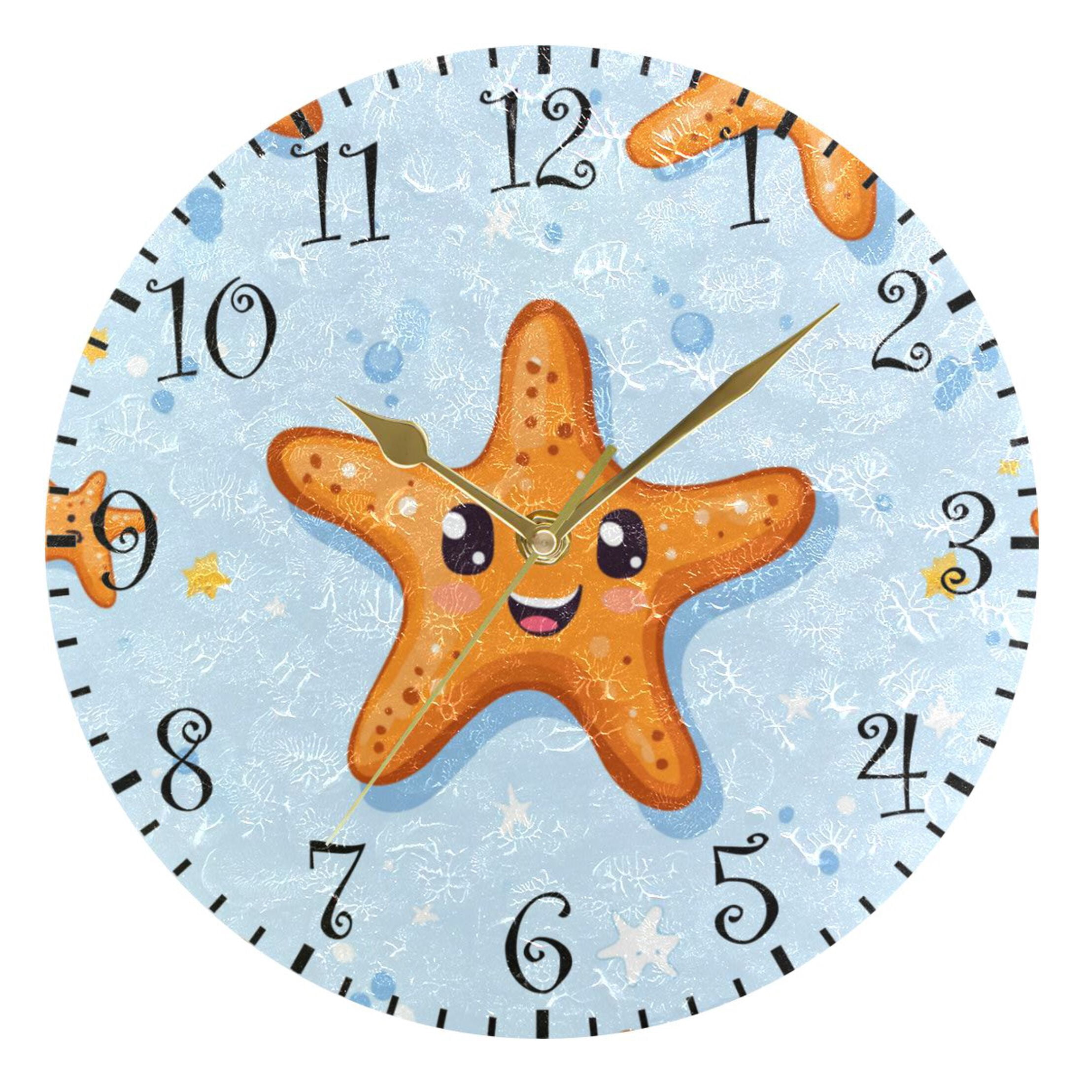 10" Artistic Round Wall Decorative Desk Clock Wall Clock Home Decor ...