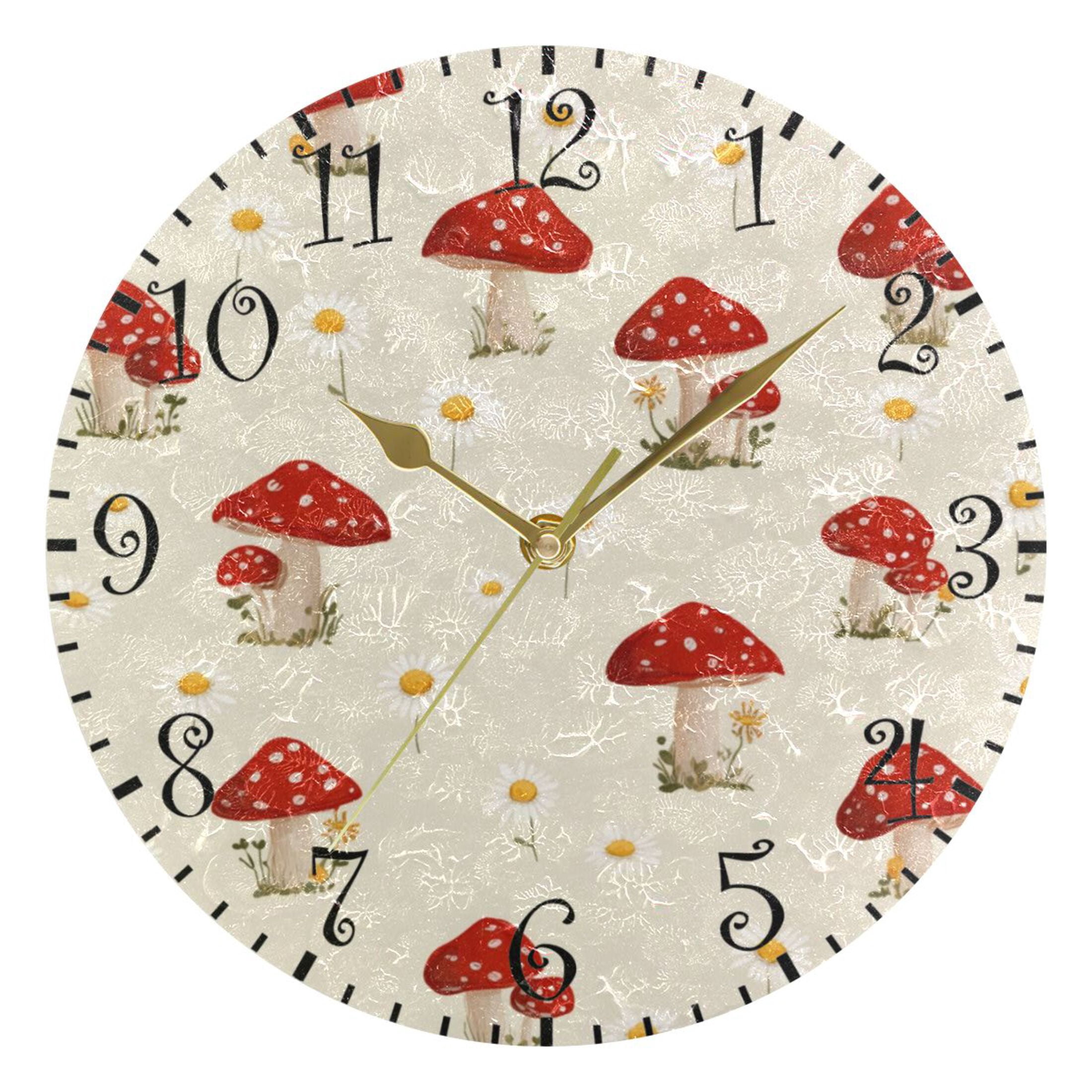 10" Artistic Round Wall Decorative Desk Clock Wall Clock Home Decor ...