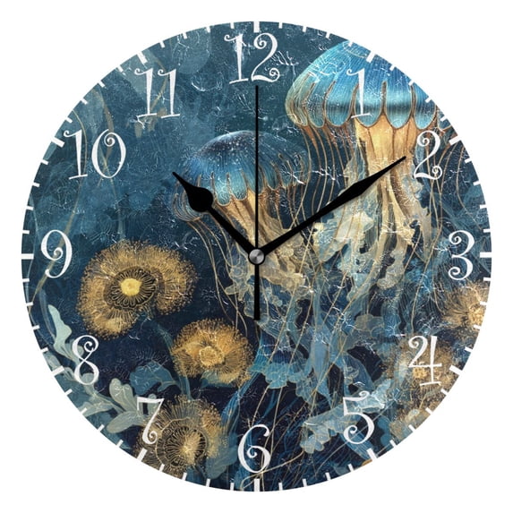 10" Artistic Round Wall Decorative Desk Clock Wall Clock Home Decor ...
