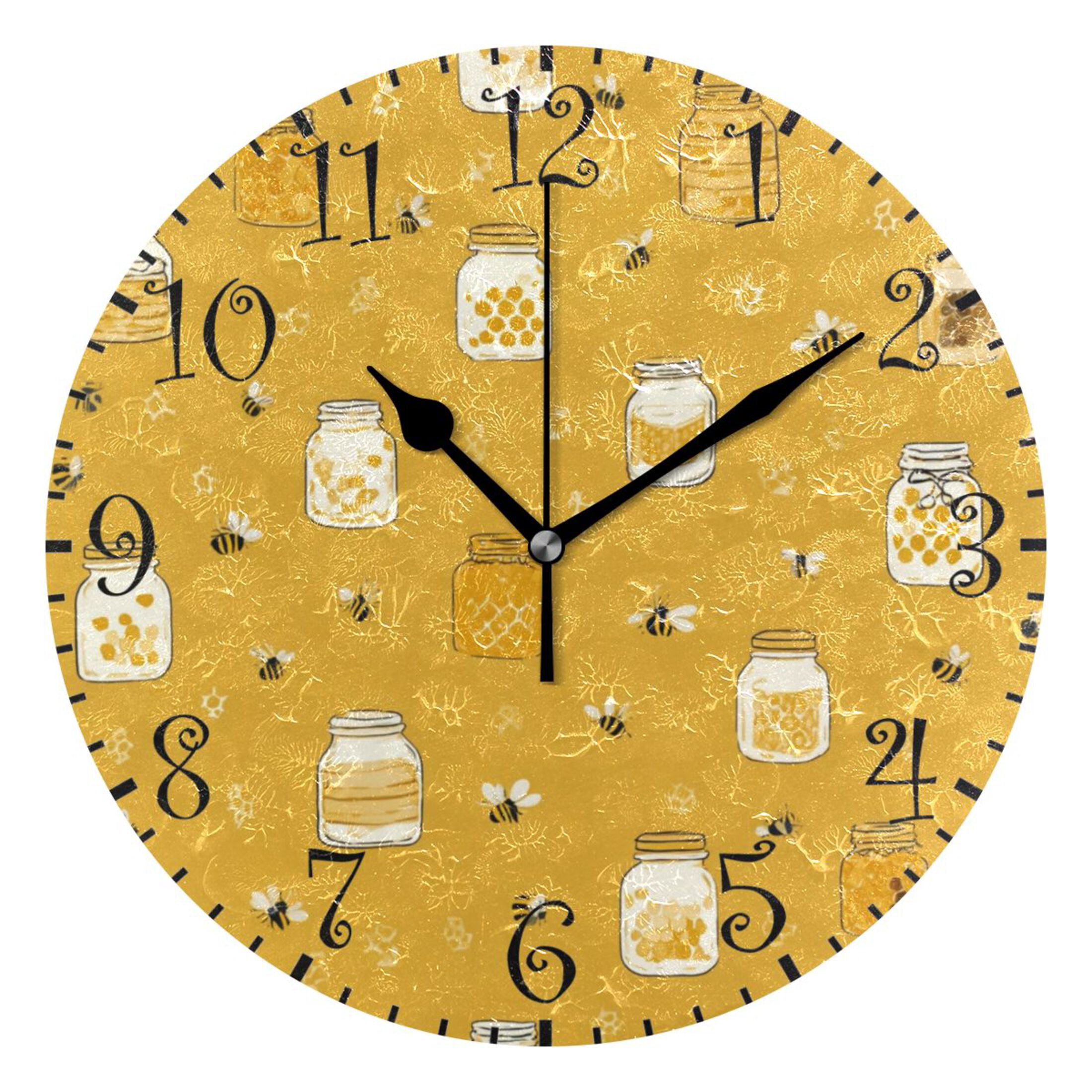 10" Artistic Round Wall Decorative Desk Clock Wall Clock Home Decor ...
