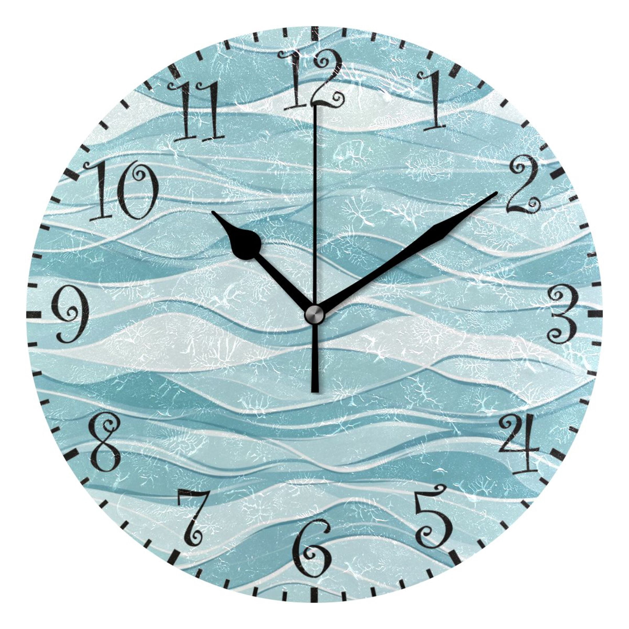 10" Artistic Round Wall Decorative Desk Clock Wall Clock Home Decor ...