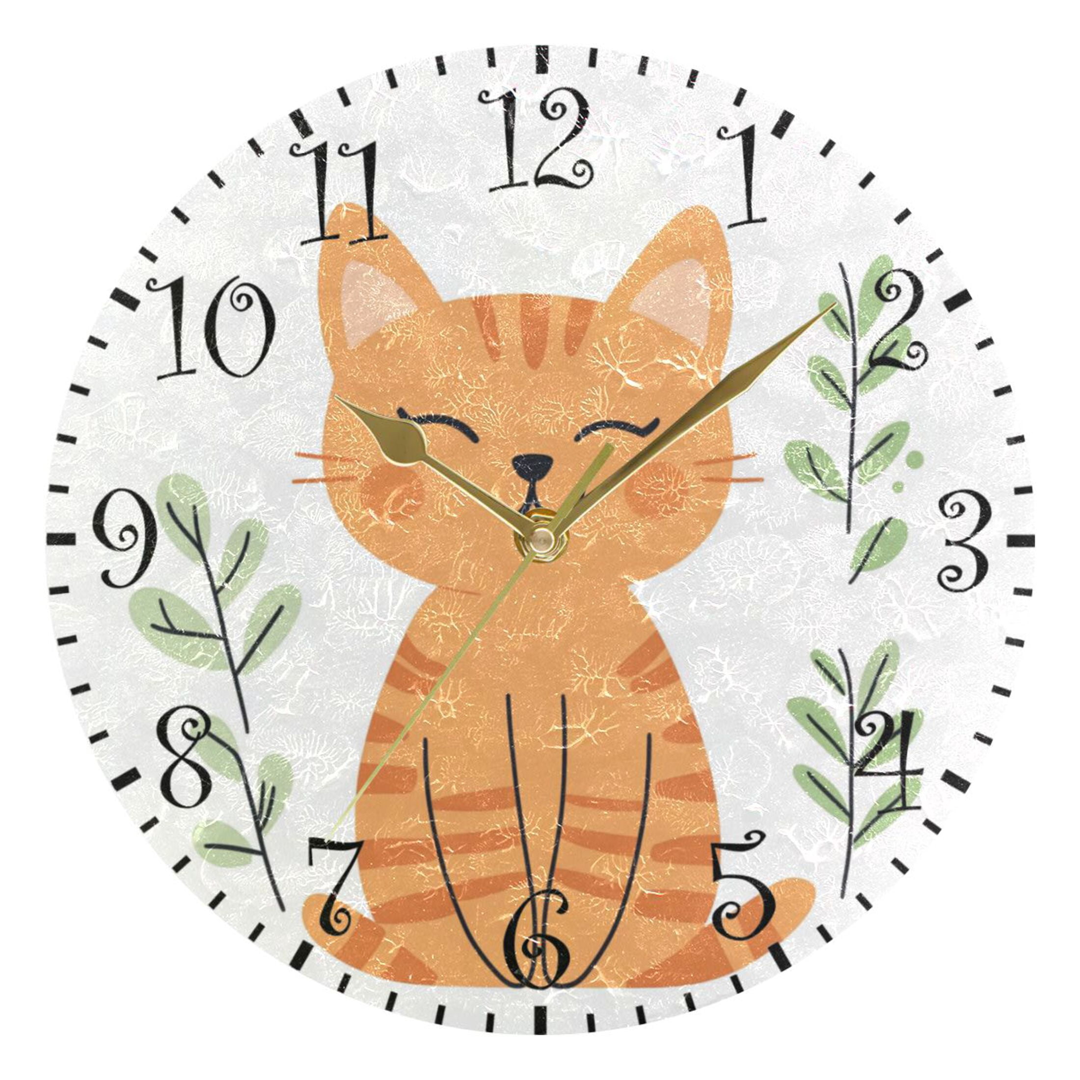 10" Artistic Round Wall Decorative Desk Clock Wall Clock Home Decor ...