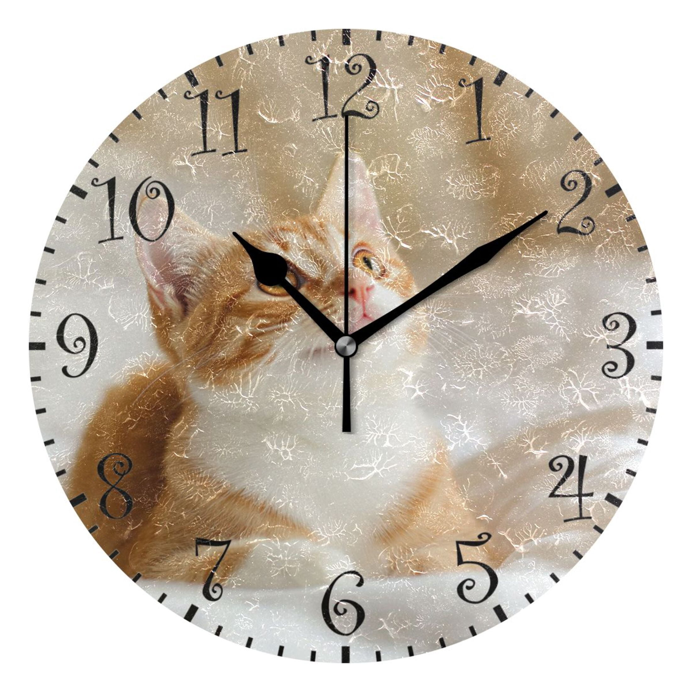 10" Artistic Round Wall Decorative Desk Clock Wall Clock Home Decor ...