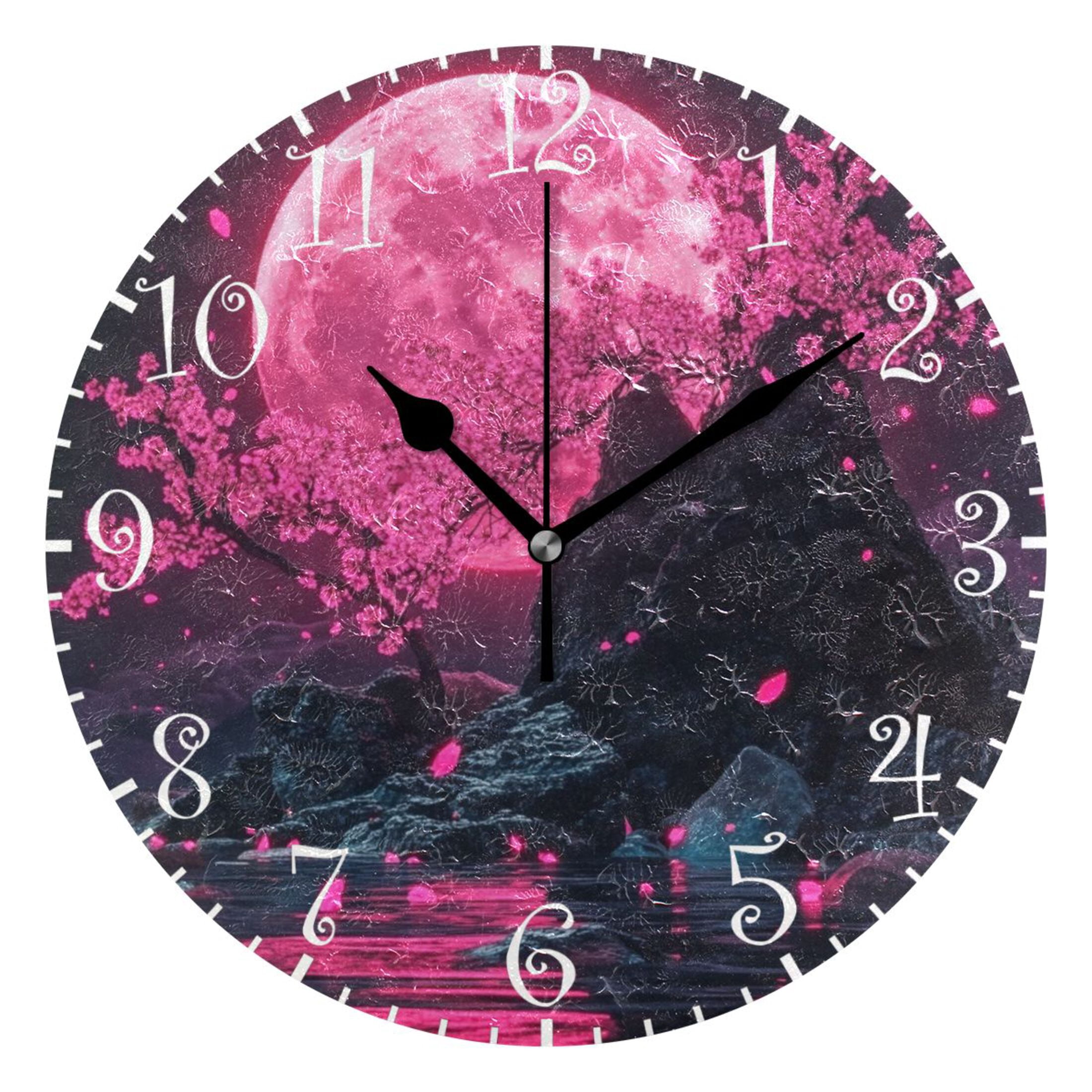 10" Artistic Round Wall Decorative Desk Clock Wall Clock Home Decor ...