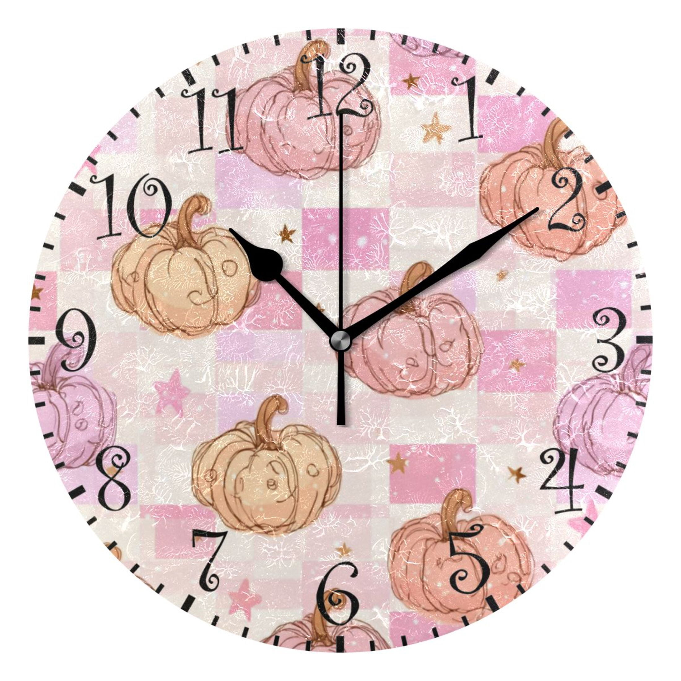 10" Artistic Round Wall Decorative Desk Clock Wall Clock Home Decor ...