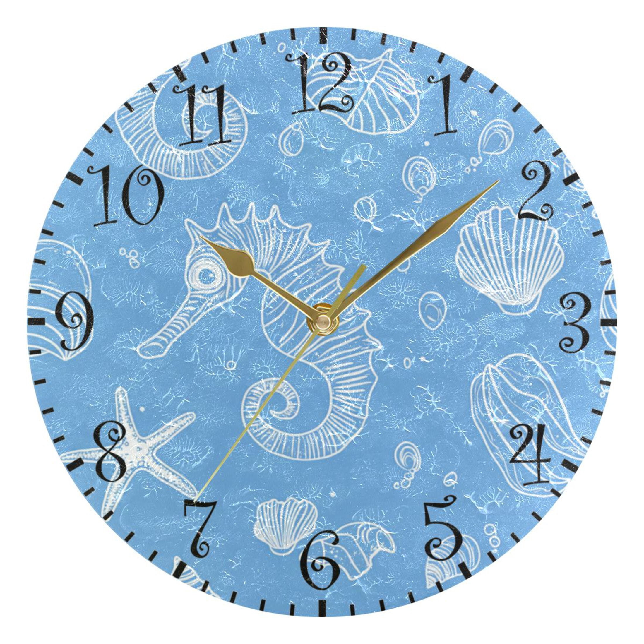 10" Artistic Round Wall Decorative Desk Clock Wall Clock Home Decor ...