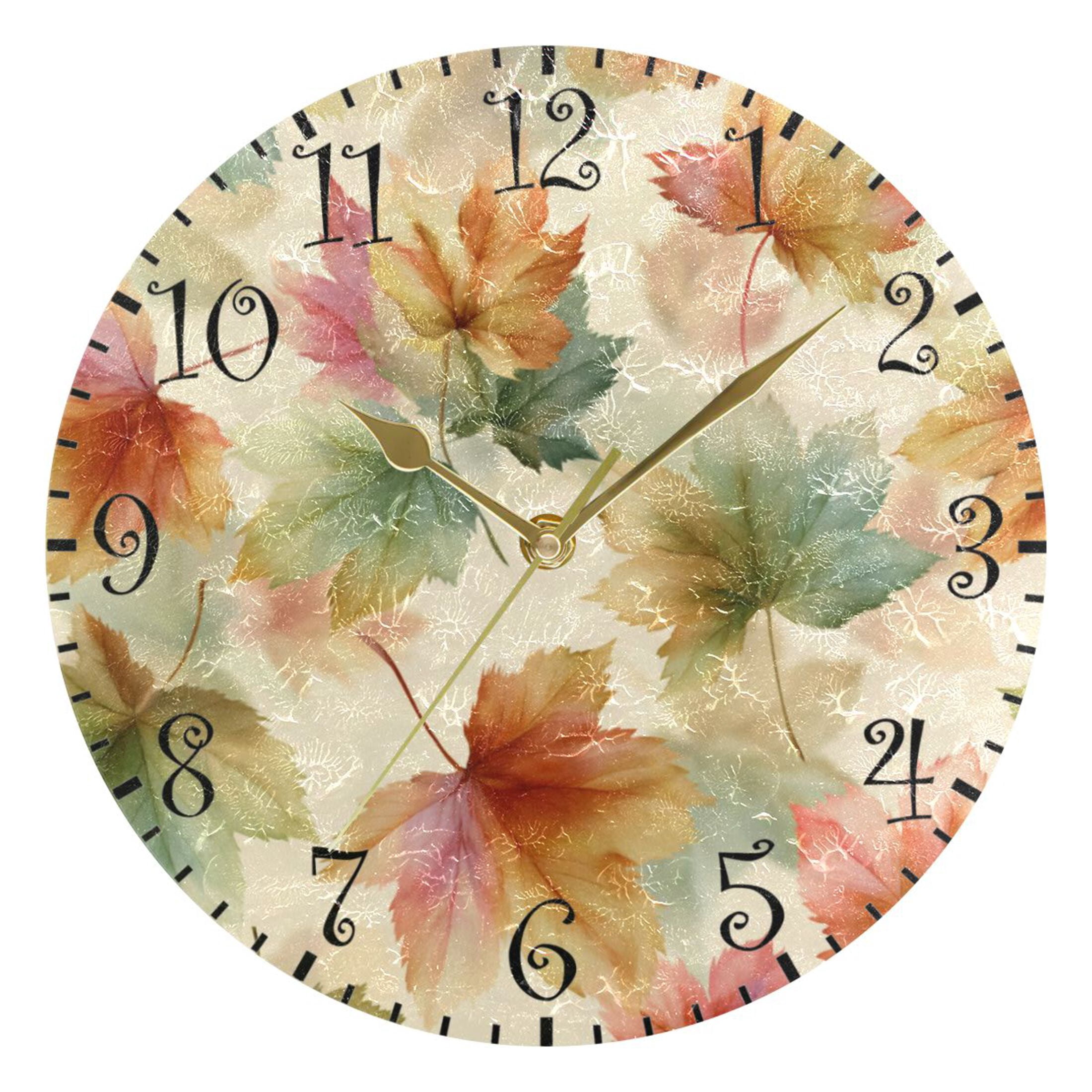 10" Artistic Round Wall Decorative Desk Clock Wall Clock Home Decor ...