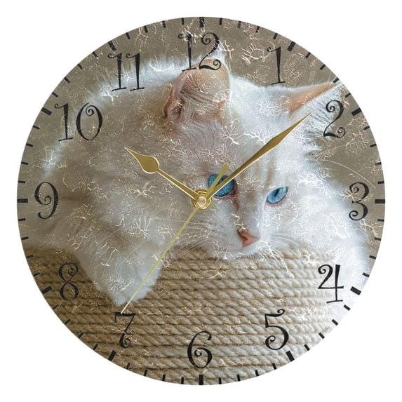 10" Artistic Round Wall Decorative Desk Clock Wall Clock Home Decor ...