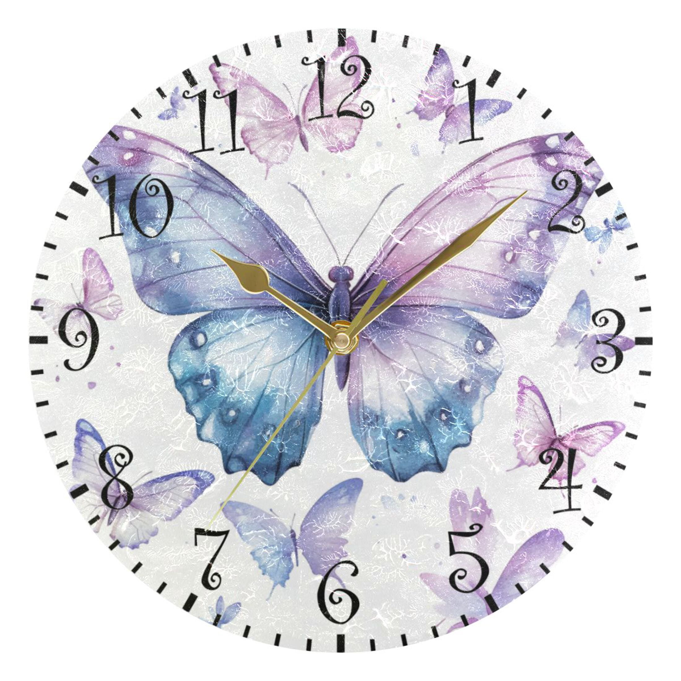 10" Artistic Round Wall Decorative Desk Clock Wall Clock Home Decor a ...