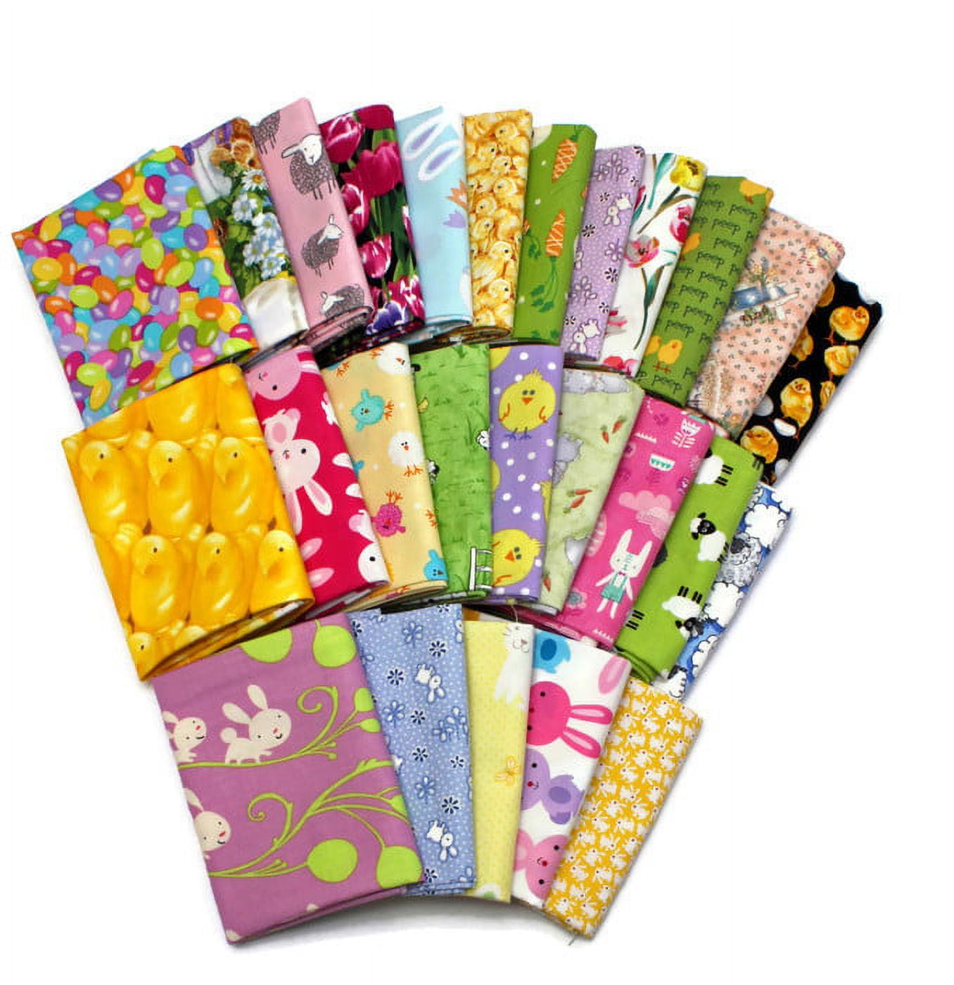 10 Assorted Fat Quarters - Spring Chicks Peeps Sheep Rabbits Bunnies ...