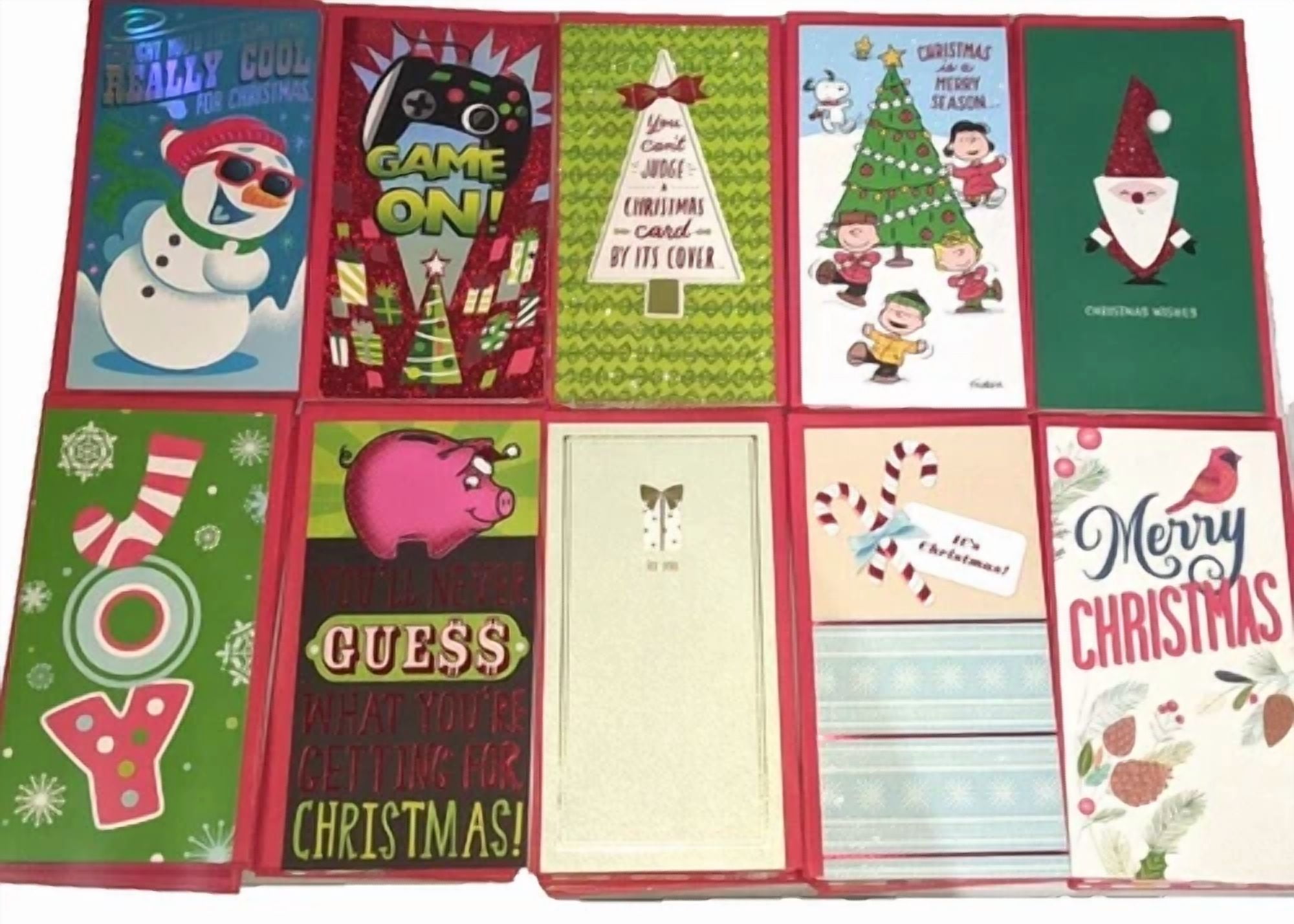 10 Assorted Money Holder Christmas Gift Card Holiday Envelopes Hallmark ...