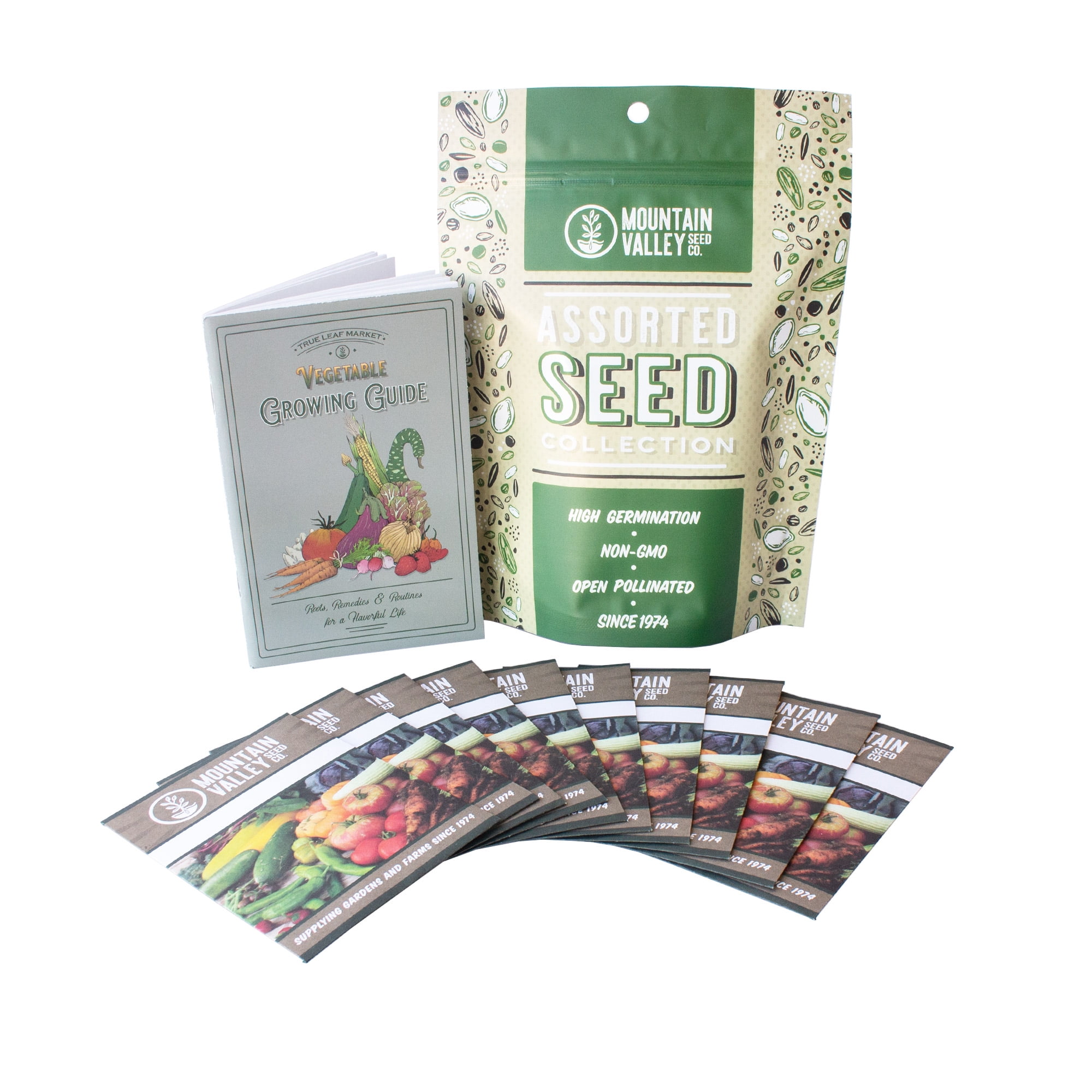 10 Assorted Organic Vegetable Seeds for Planting - ~3,200 + Heirloom ...
