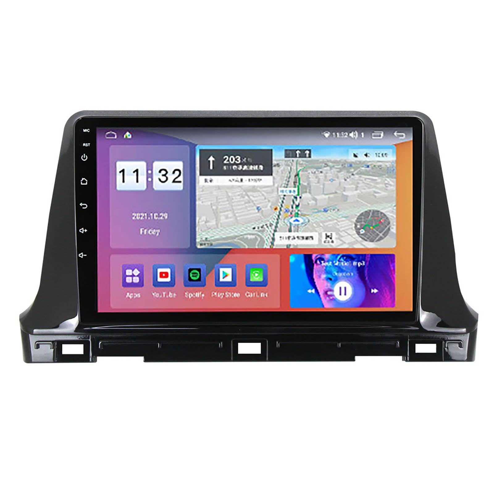 10" Autoradio 2 Din Car Radio Android 12 with Touchscreen Headunit for ...
