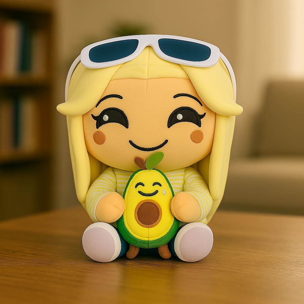 10" Avocado Playz Plushies - Cute Soft Stuffed Figures Huggable Fan Toy ...