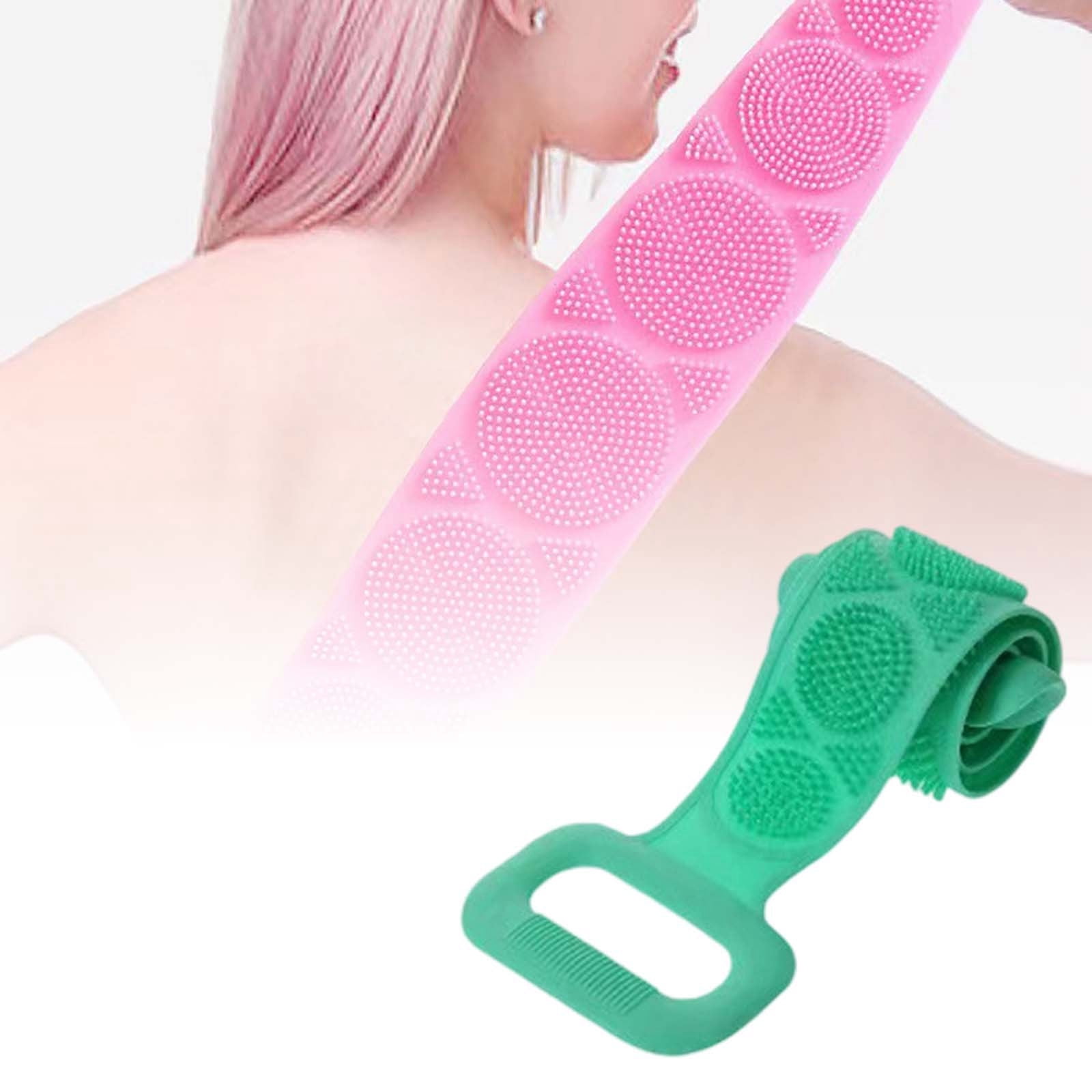 Under 10$ Back Silicone Back Scrubber, Double Pattern Design Body Brush ...