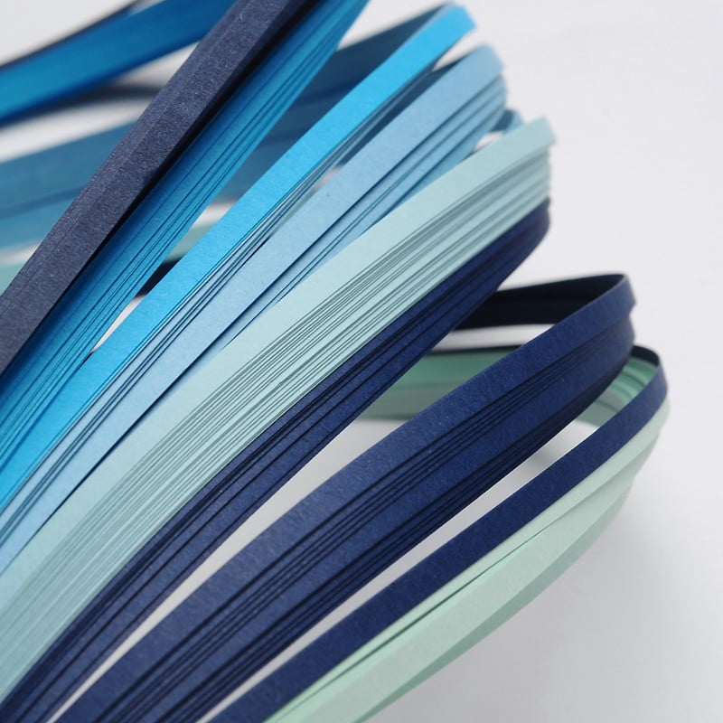 10 Bag 6 Colors Quilling Paper Strips Blue 390x5mm 120strips/bag ...