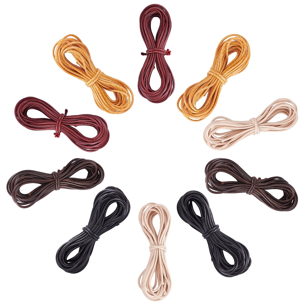 10 Bags 5 Colors Waxed Cotton Thread Cord Beading Thread for DIY ...
