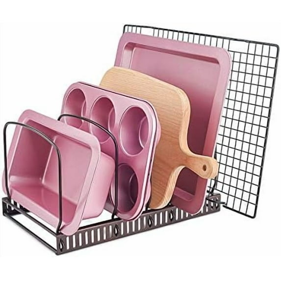 10+ Bakeware Organizer Rack for Kitchen Bakeware, Cookware, Dinnerware ...