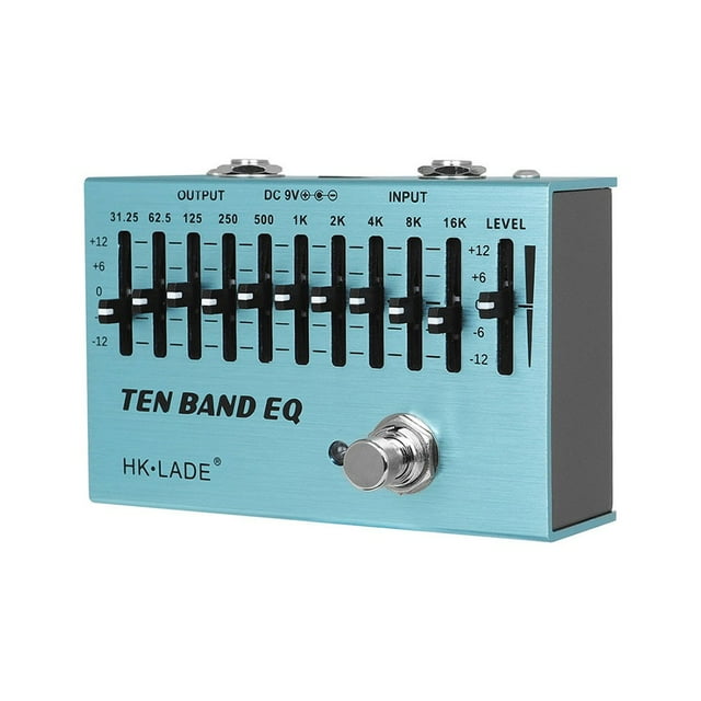 10-Band EQ Equalizer Pedal for Guitar and Bass with True Bypass ...