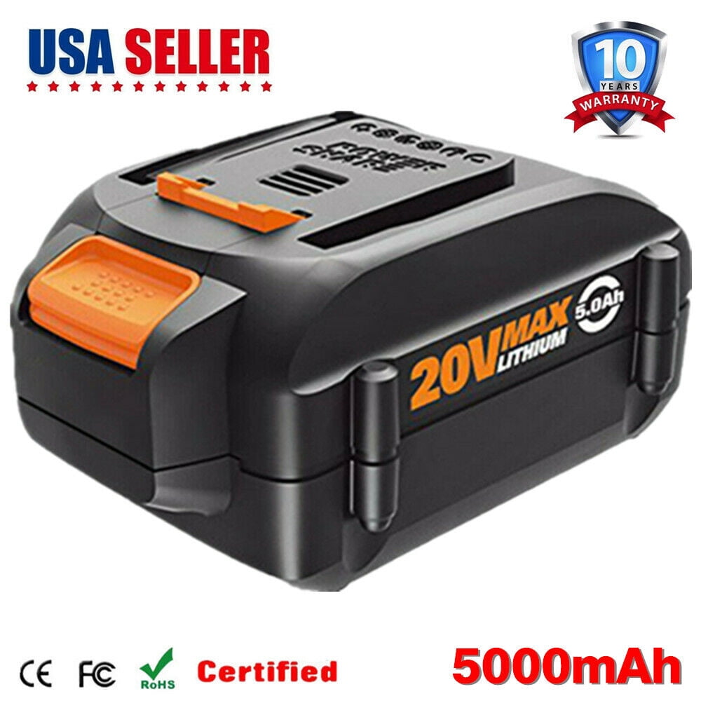 10 Batteries 5.0Ah WA3520 For WORX WA3575 WA3578 WA3525 WG160 20V Max ...