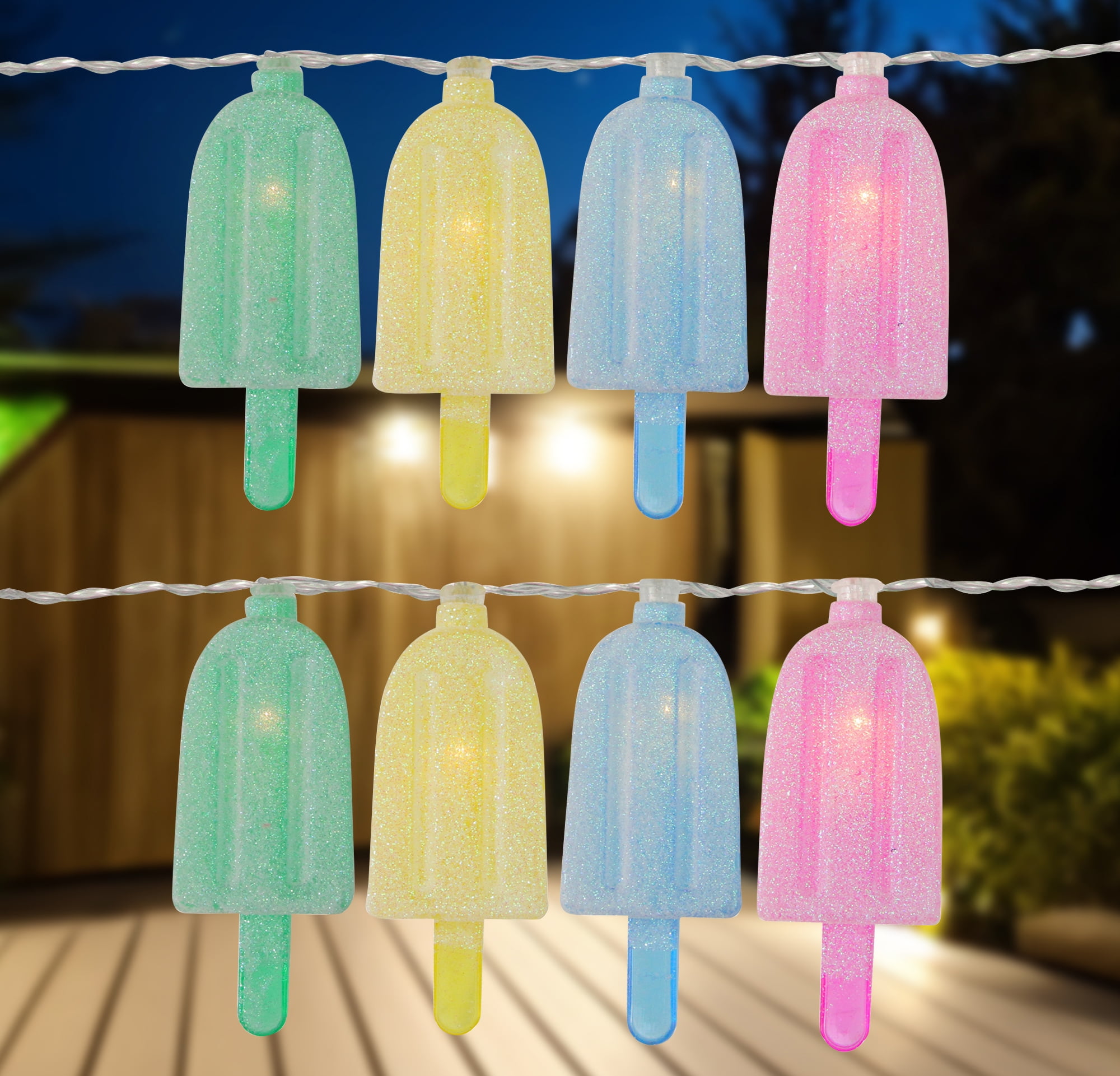 LED Battery Operated Ice Pop String Lights - 4.5ft - Walmart.com