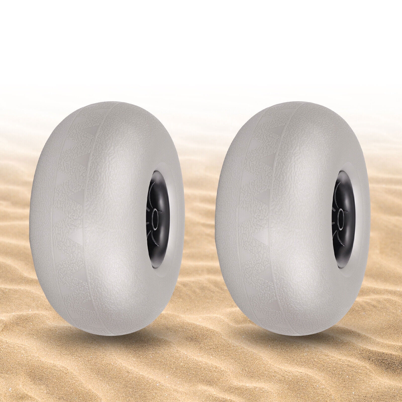 10" Beach Cart Balloon Wheels Axle Hole 20mm Replacement Sand Tires 2 ...