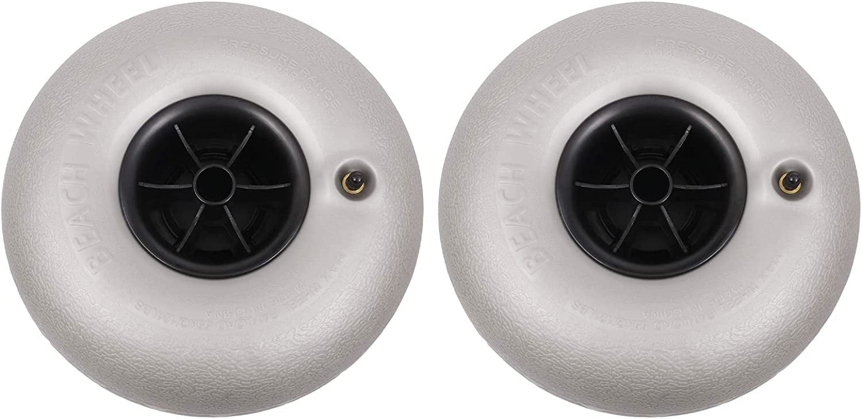 10" Beach Replacement Balloon Wheels Tires, Cart Tires with Axle Hole ...