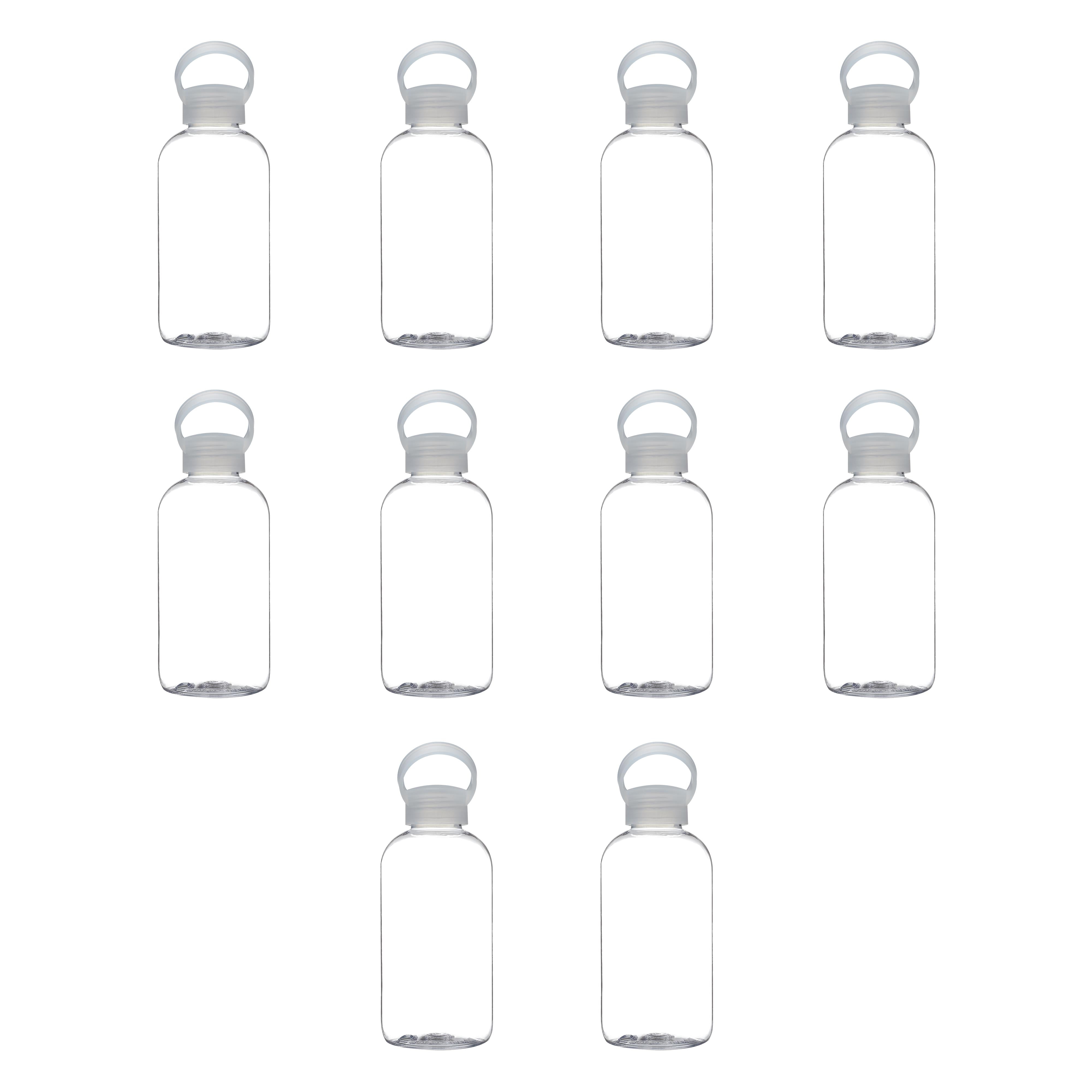 10 Beau Water Bottles with Handle Set, 20 oz. - Flexi-Grip, Plastic ...