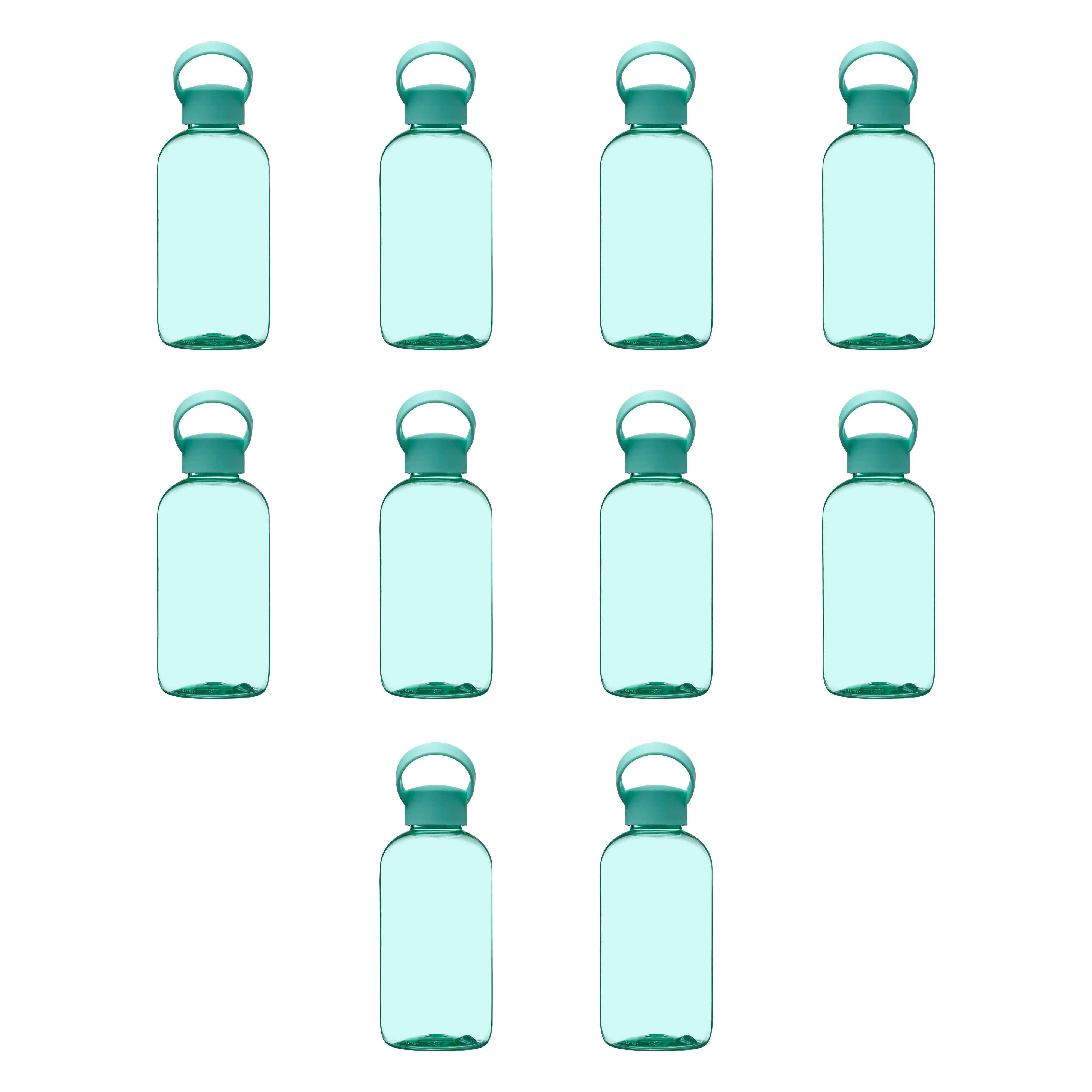 10 Beau Water Bottles with Handle Set, 20 oz. - Flexi-Grip, Plastic ...
