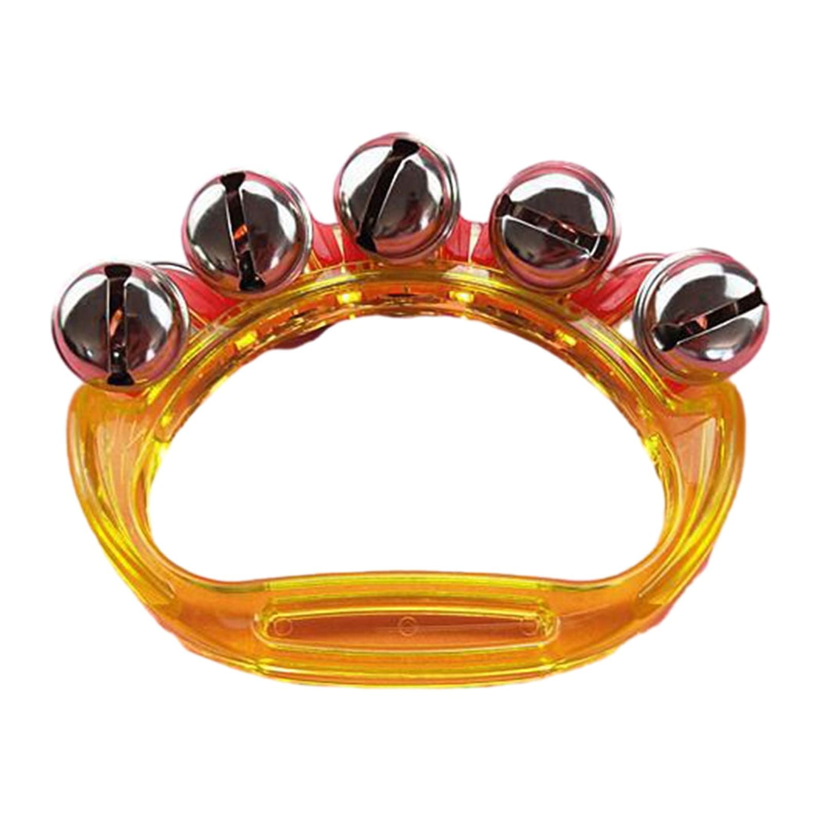 10-Bell Musical Hand Rattle for Kids - Transparent Plastic Handle ...