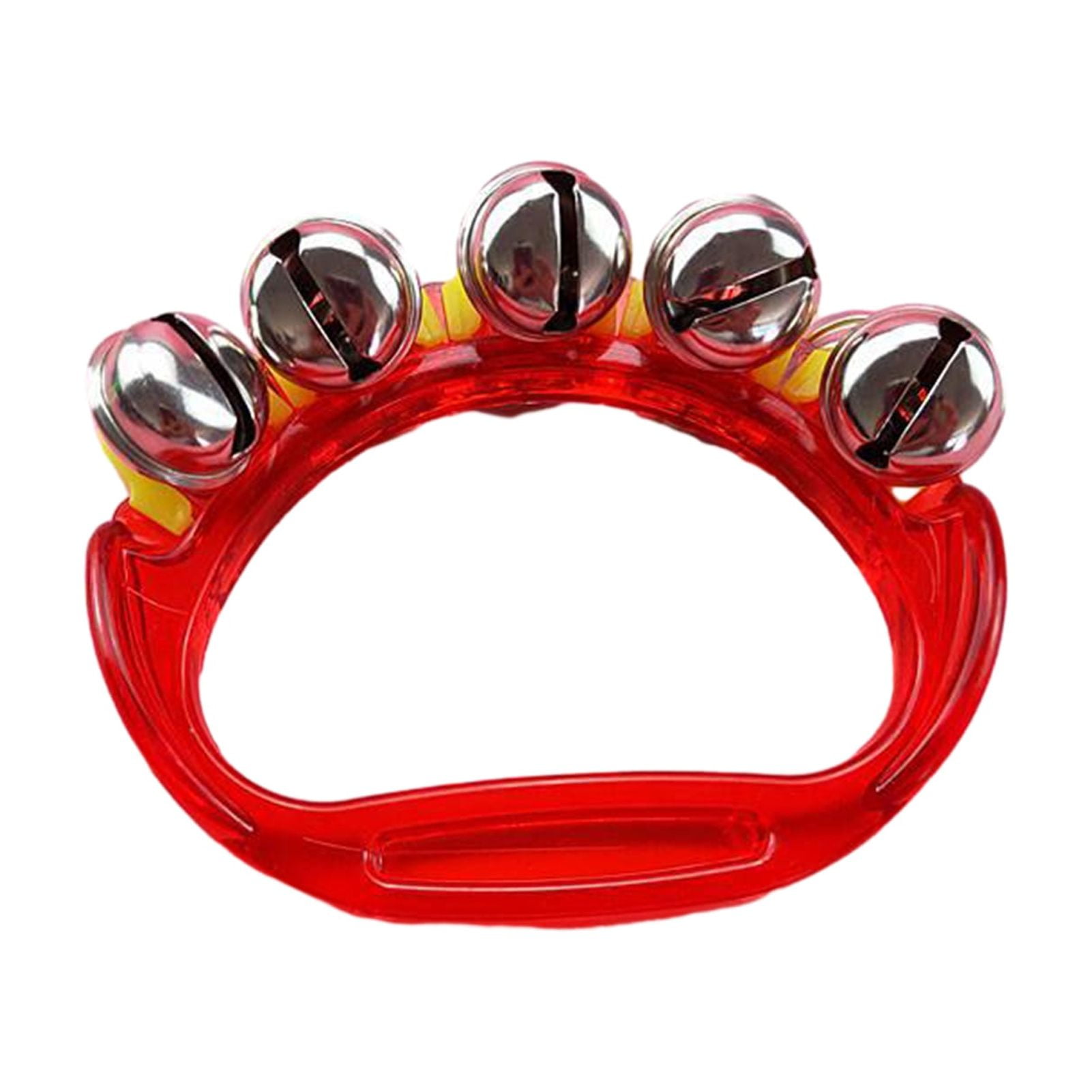 10-Bell Musical Hand Rattle for Kids - Transparent Plastic Handle ...