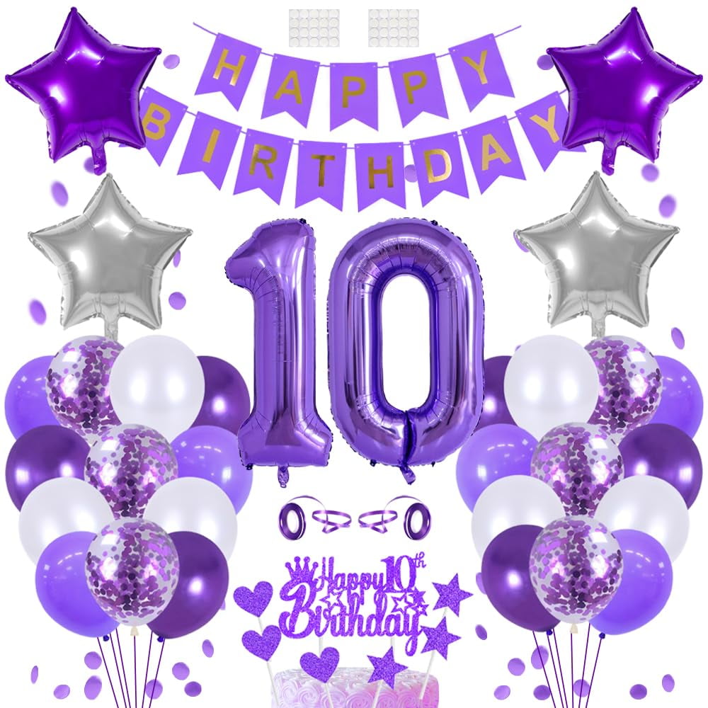 10 Birthday Decoration Happy Birthday Banner NSD3 Balloons Garland ...