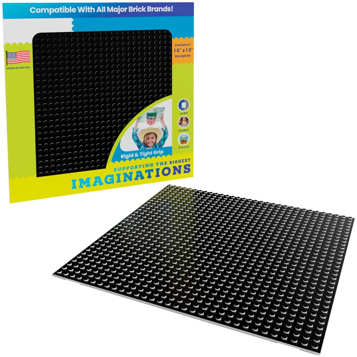 10" Black Baseplate (1Pack) - Walmart.com