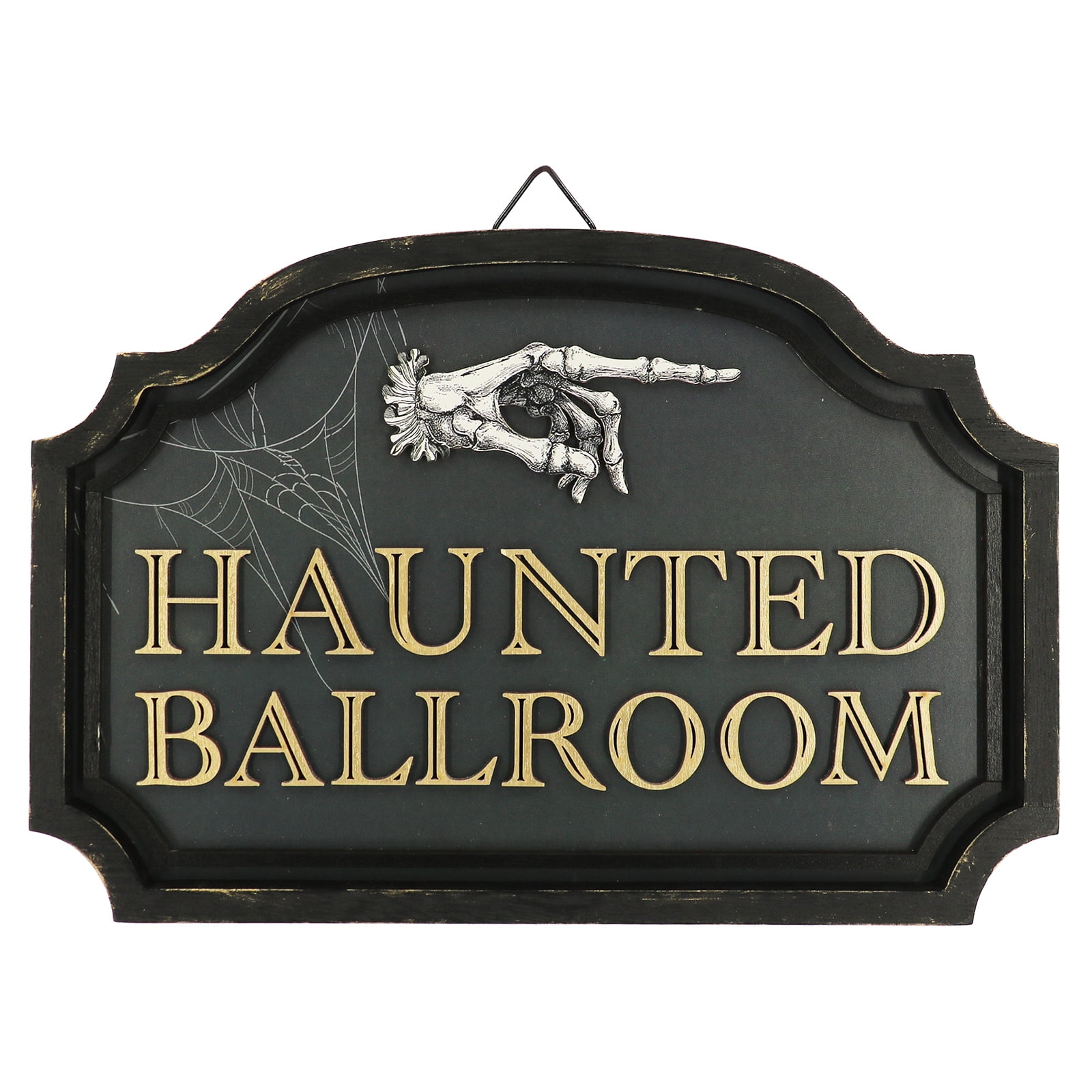 10" Black Haunted Ballroom Wall Sign by Ashland® - Halloween Home Decor ...