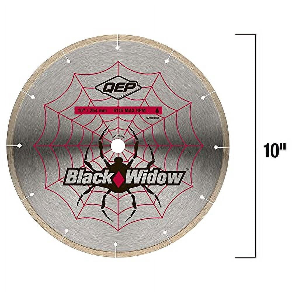10" Black Widow Premium-Grade, Thin Rim Diamond Blade for Wet Cutting ...