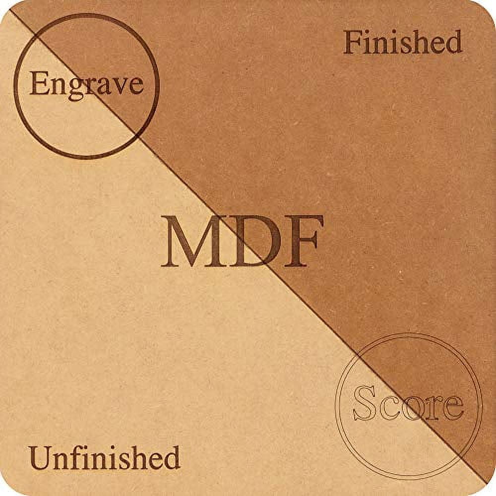 10 Boards of 12”x 12”, 6mm 1/4th inch MDF (Medium Density Fibreboard ...