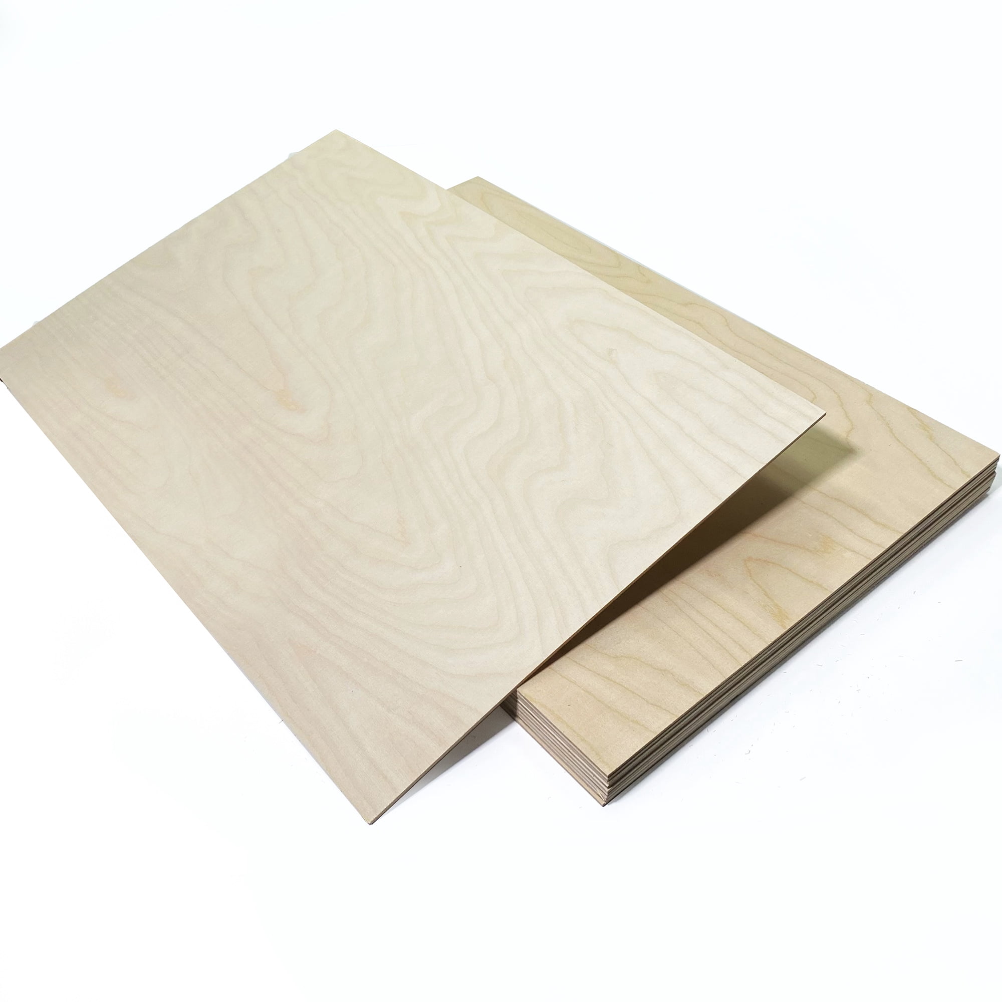 10 Boards of 12” x 19” 6mm 1/4 inch Grade B/BB Baltic Birch Plywood ...